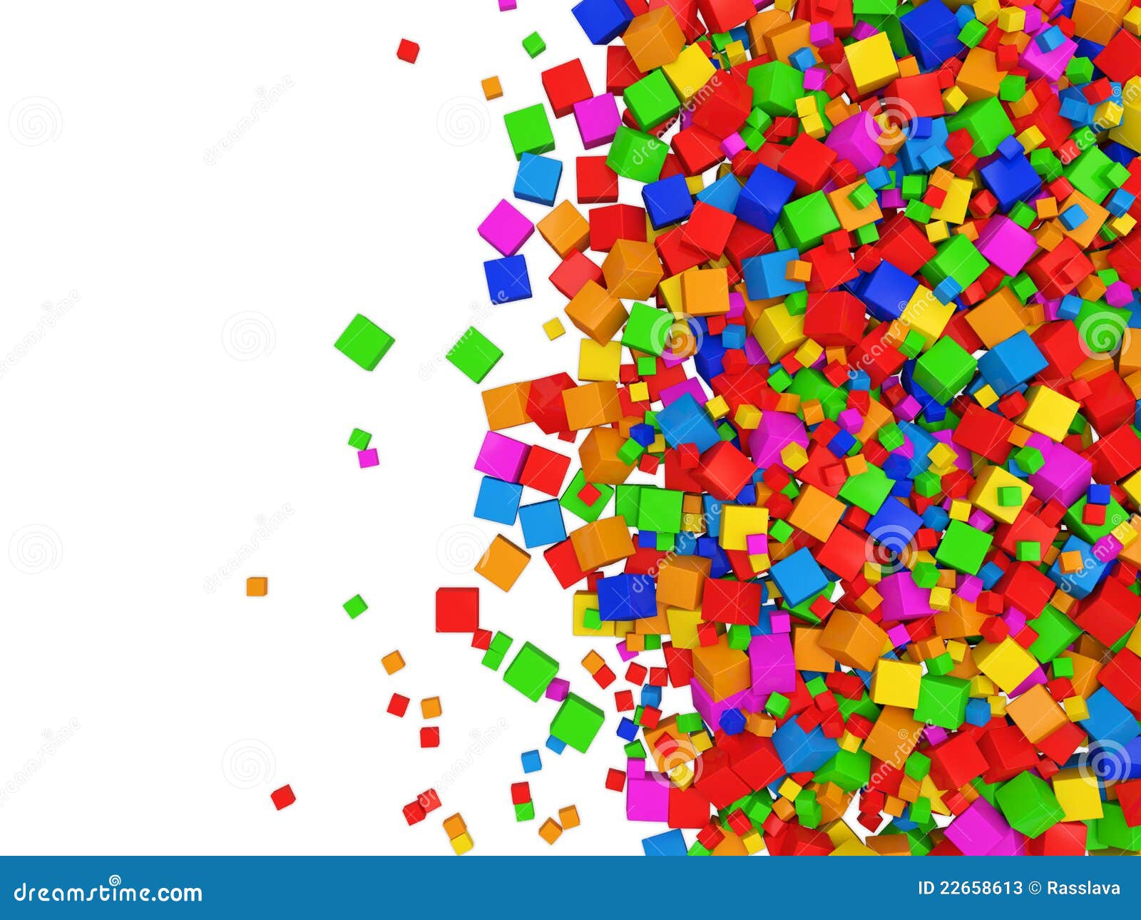 Colorful Cube Abstract Background Stock Illustration - Illustration of ...