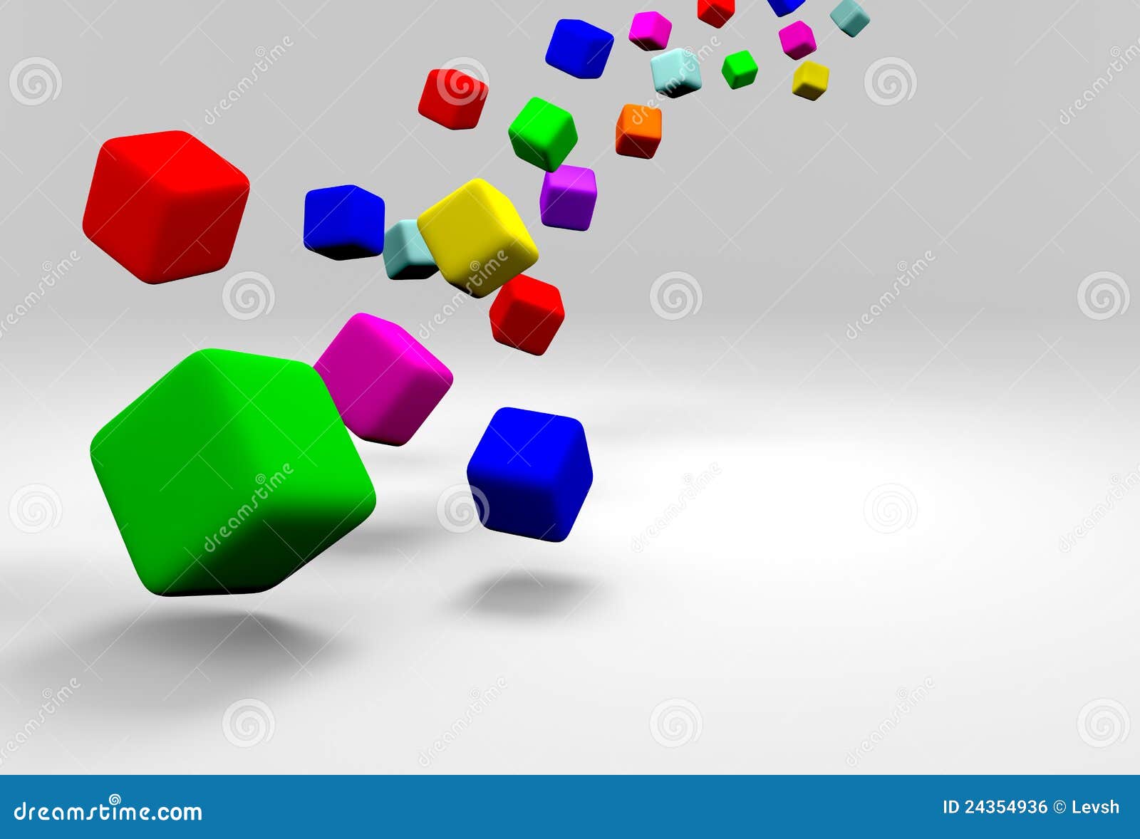 Colorful cubes stock illustration. Illustration of abstract - 24354936