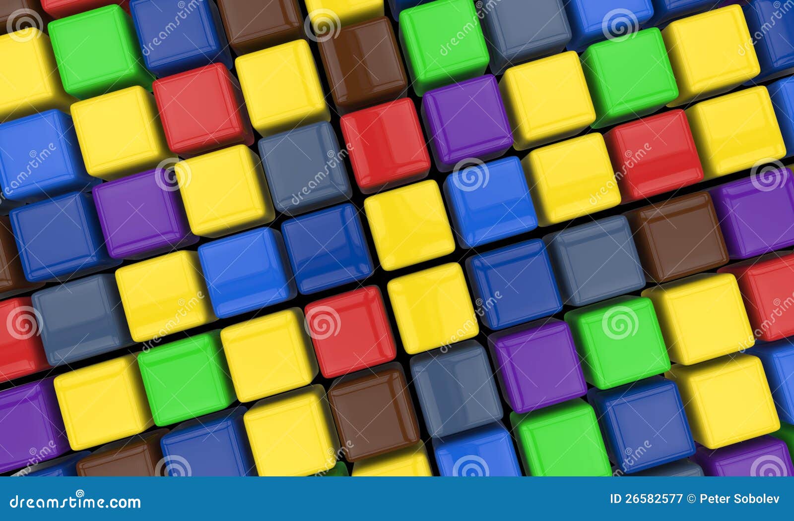 Colorful cubes stock illustration. Illustration of pattern - 26582577