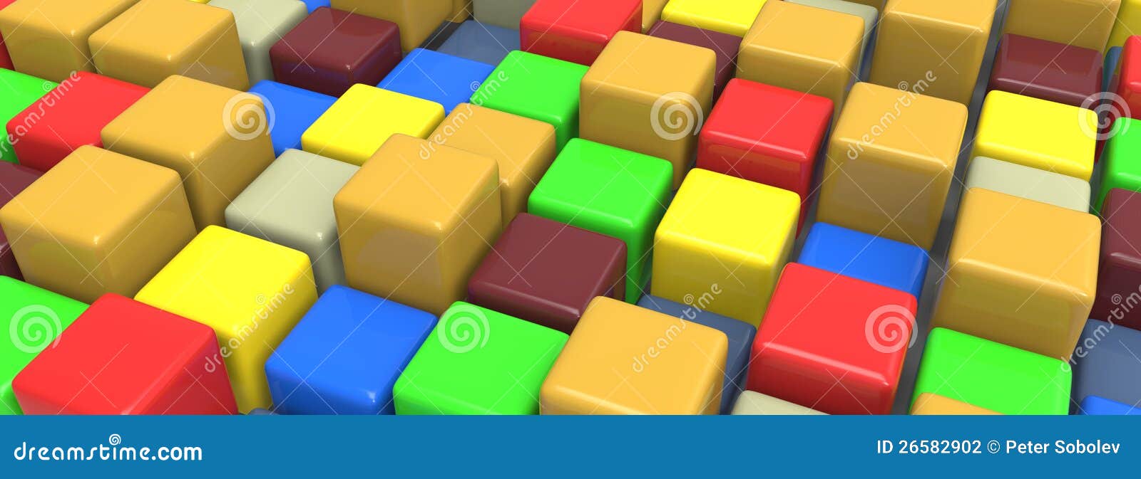 Colorful cubes stock illustration. Illustration of cube - 26582902