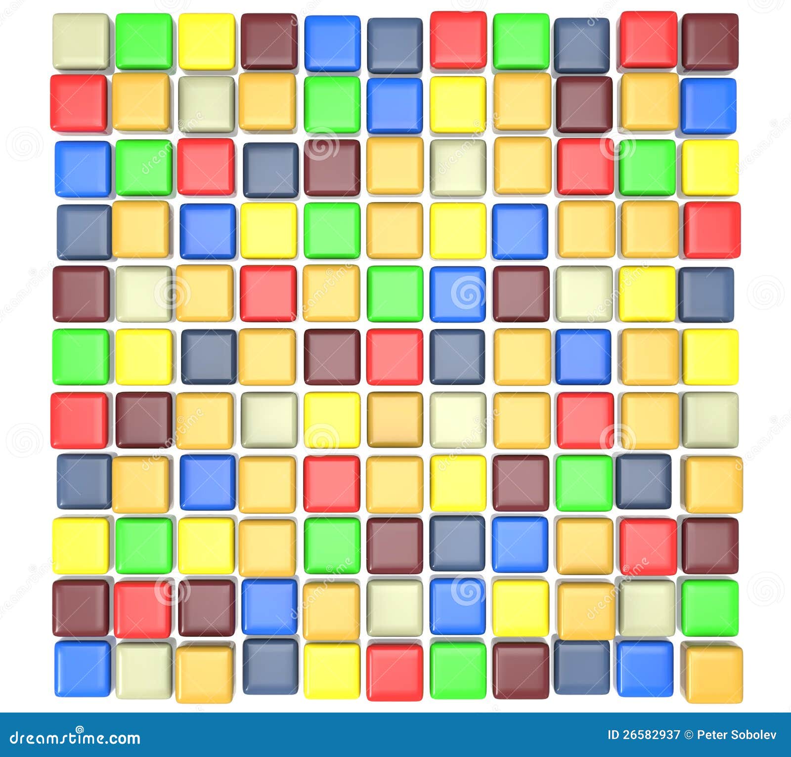 Colorful cubes stock illustration. Illustration of blue - 26582937