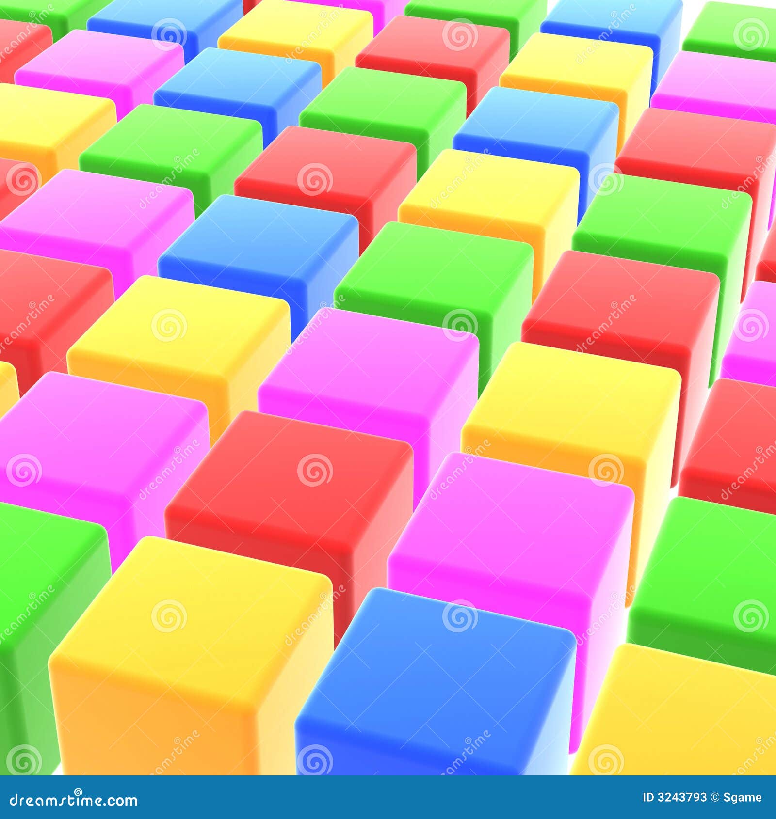 Colorful cubes stock illustration. Illustration of design - 3243793