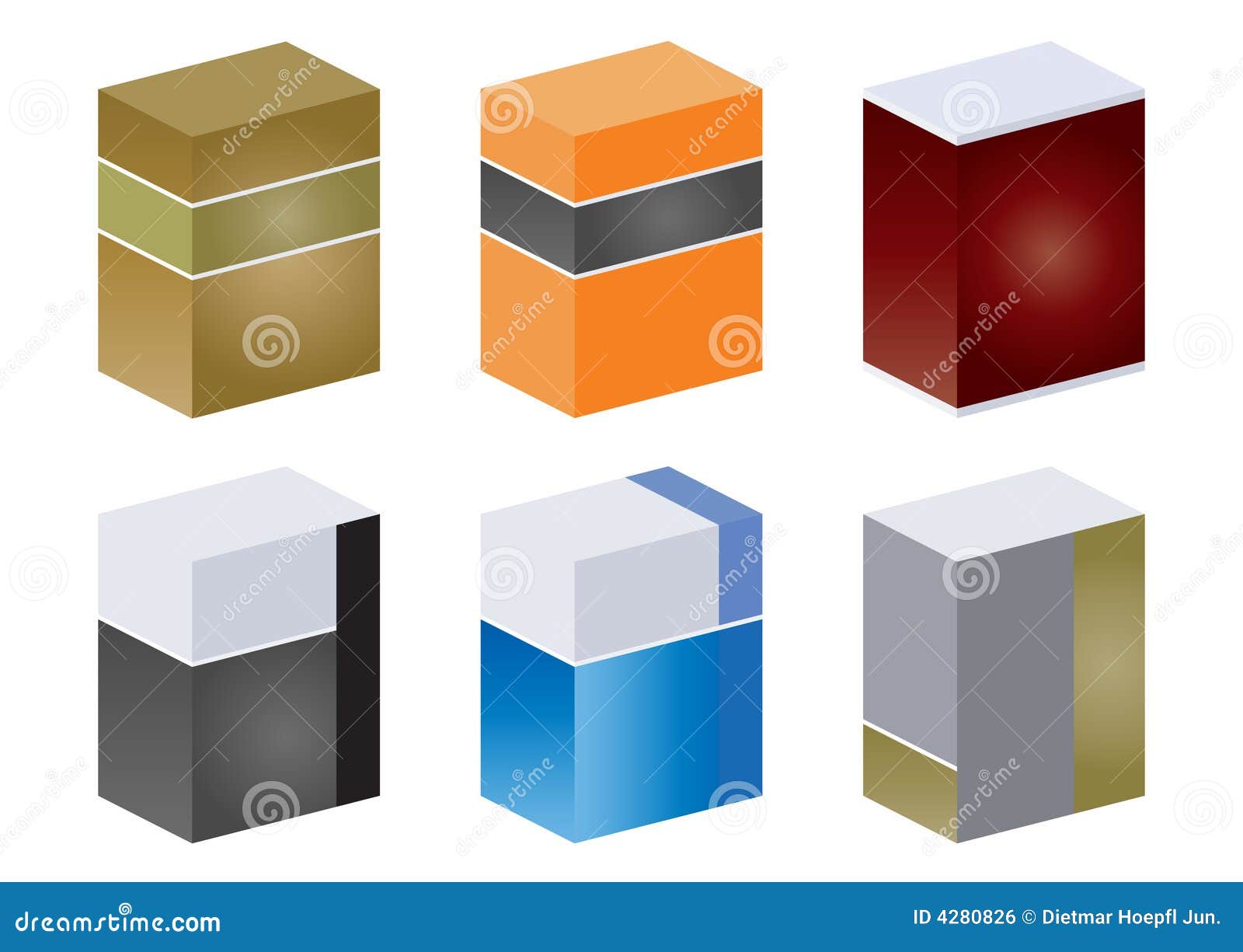 Colorful Cubes stock vector. Illustration of beige, design - 4280826
