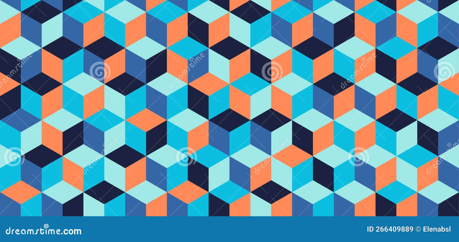 Colorful Cubes Background and Seamless Pattern Stock Vector ...