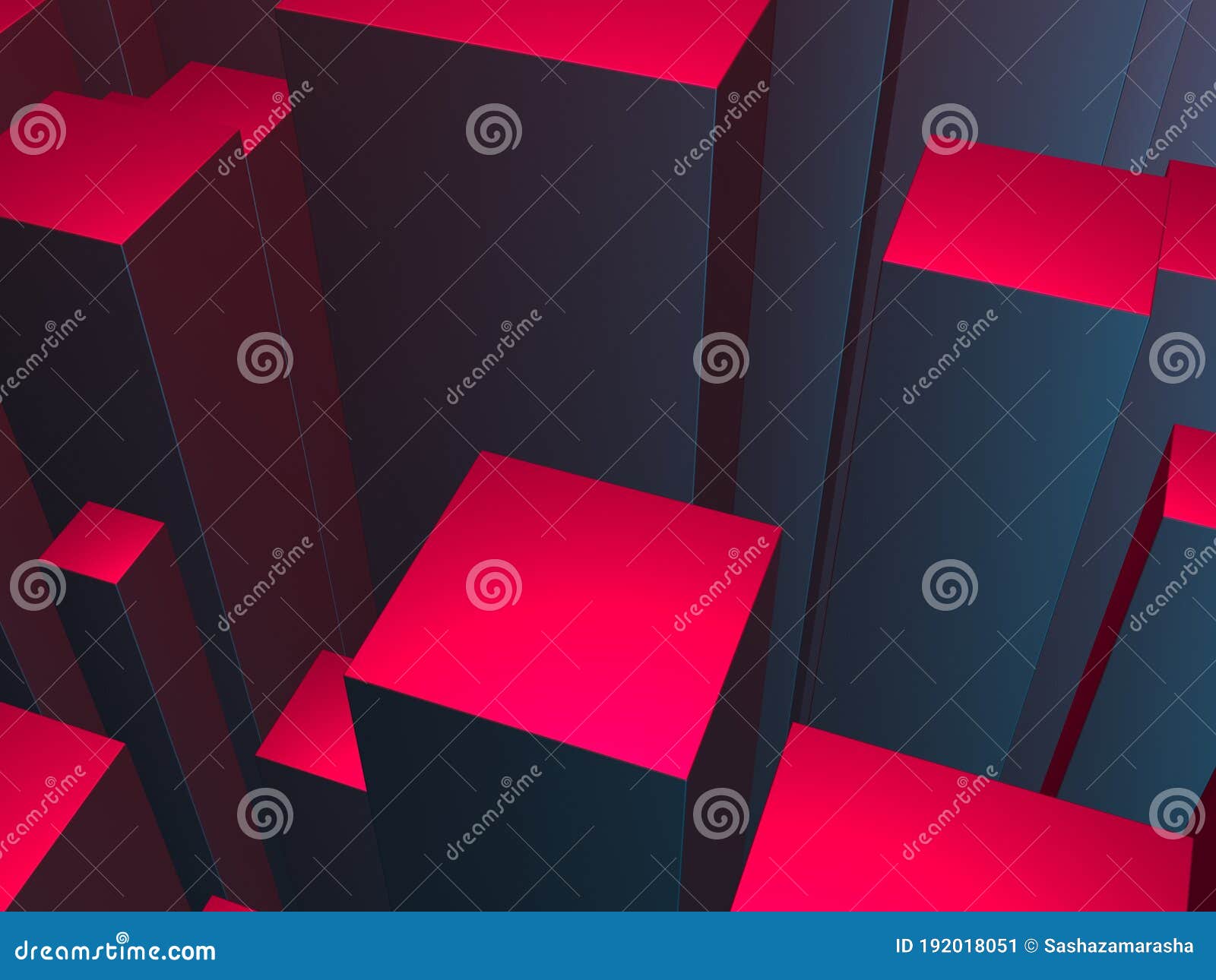Colorful Cubes Blocks Chaotic Construction Background Stock ...
