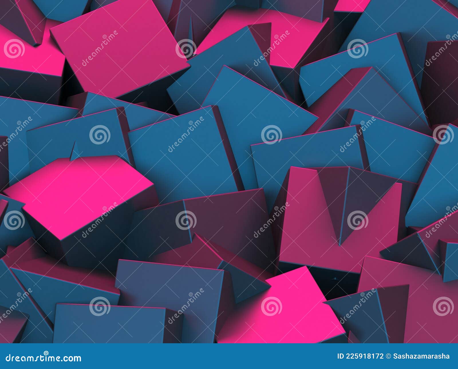 Colorful Cubes Blocks Chaotic Construction Background Stock ...