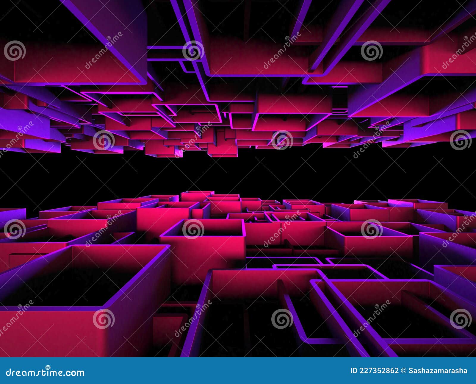 Colorful Cubes Blocks Chaotic Construction Background Stock ...