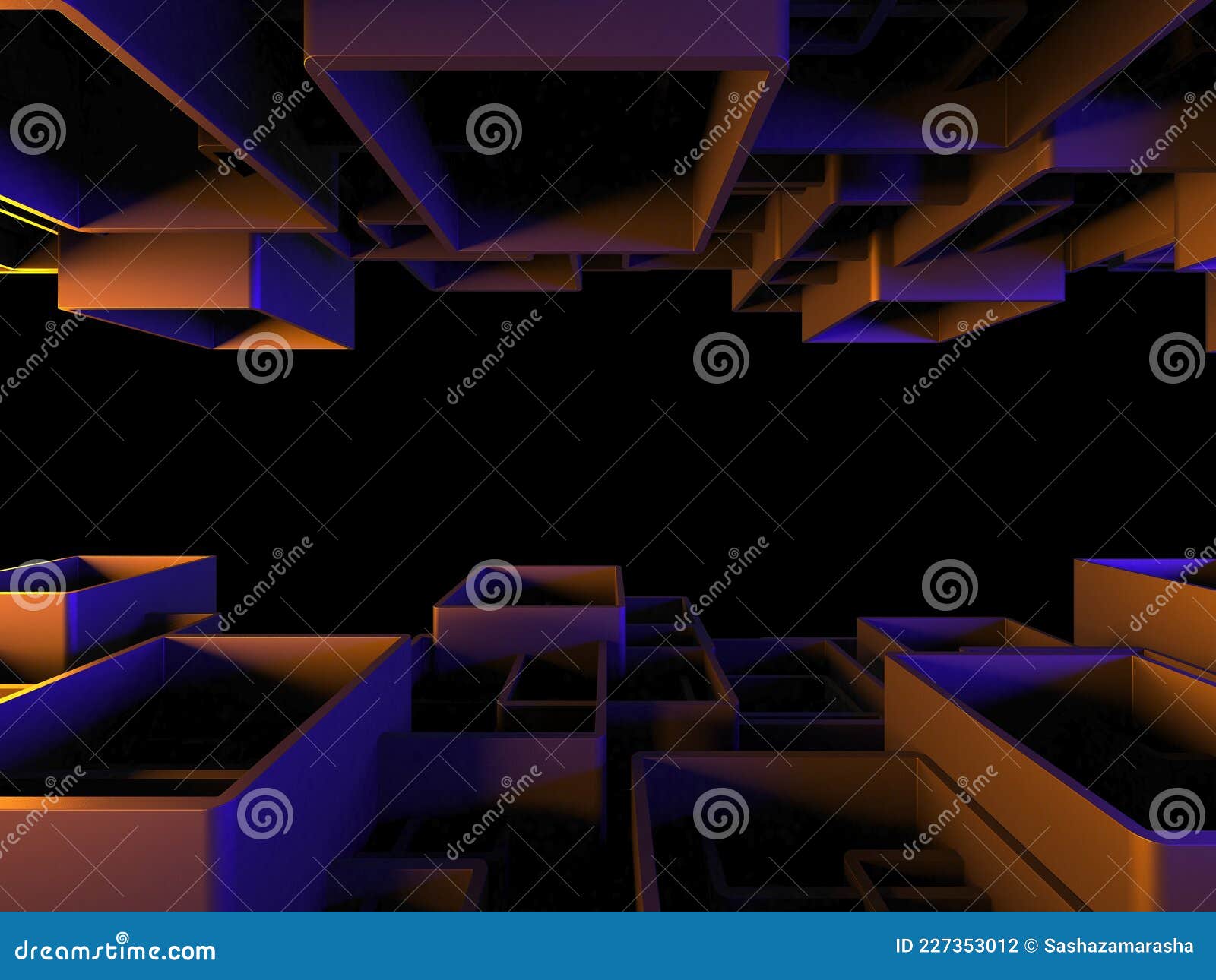 Colorful Cubes Blocks Chaotic Construction Background Stock ...