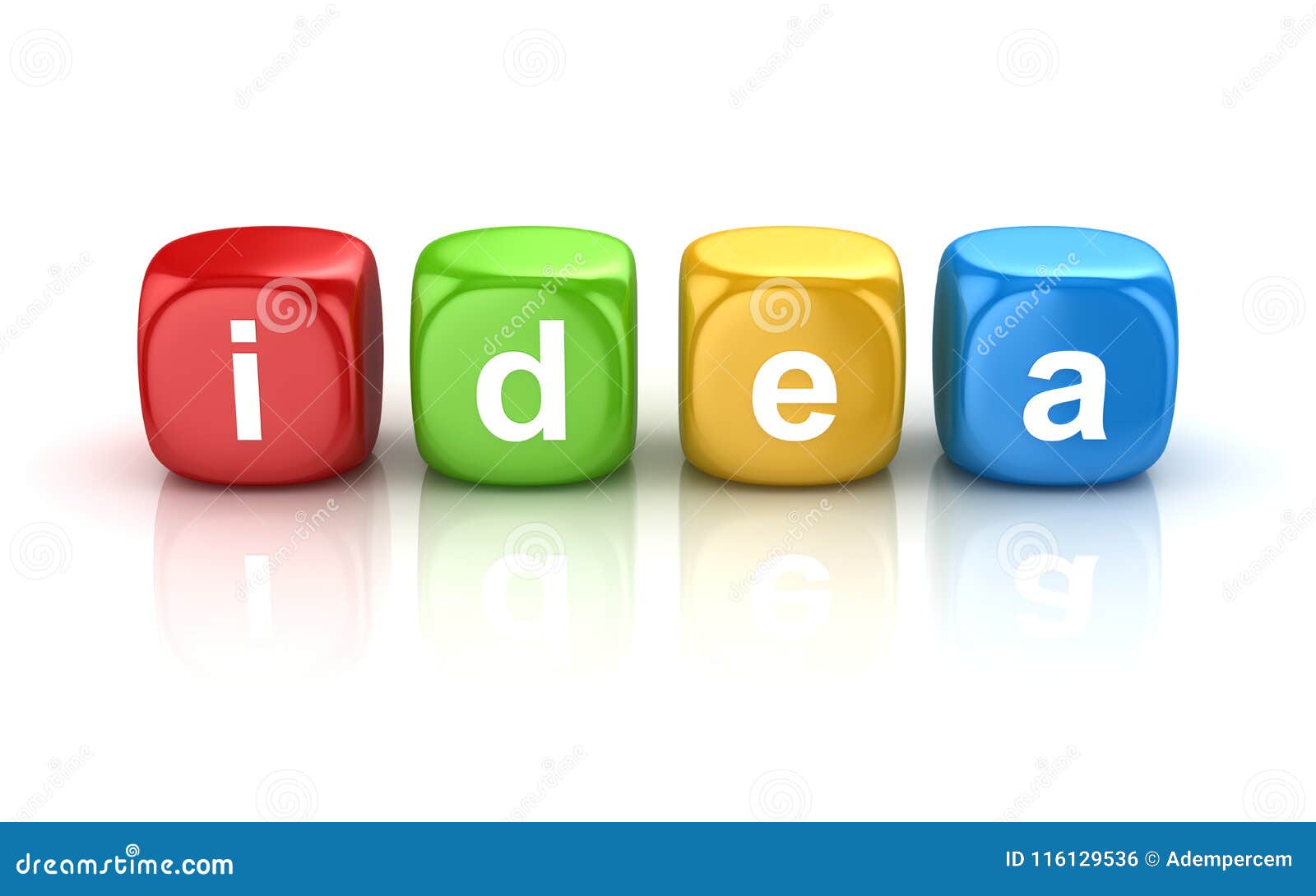 Colorful Cubes - Idea stock illustration. Illustration of isolated ...