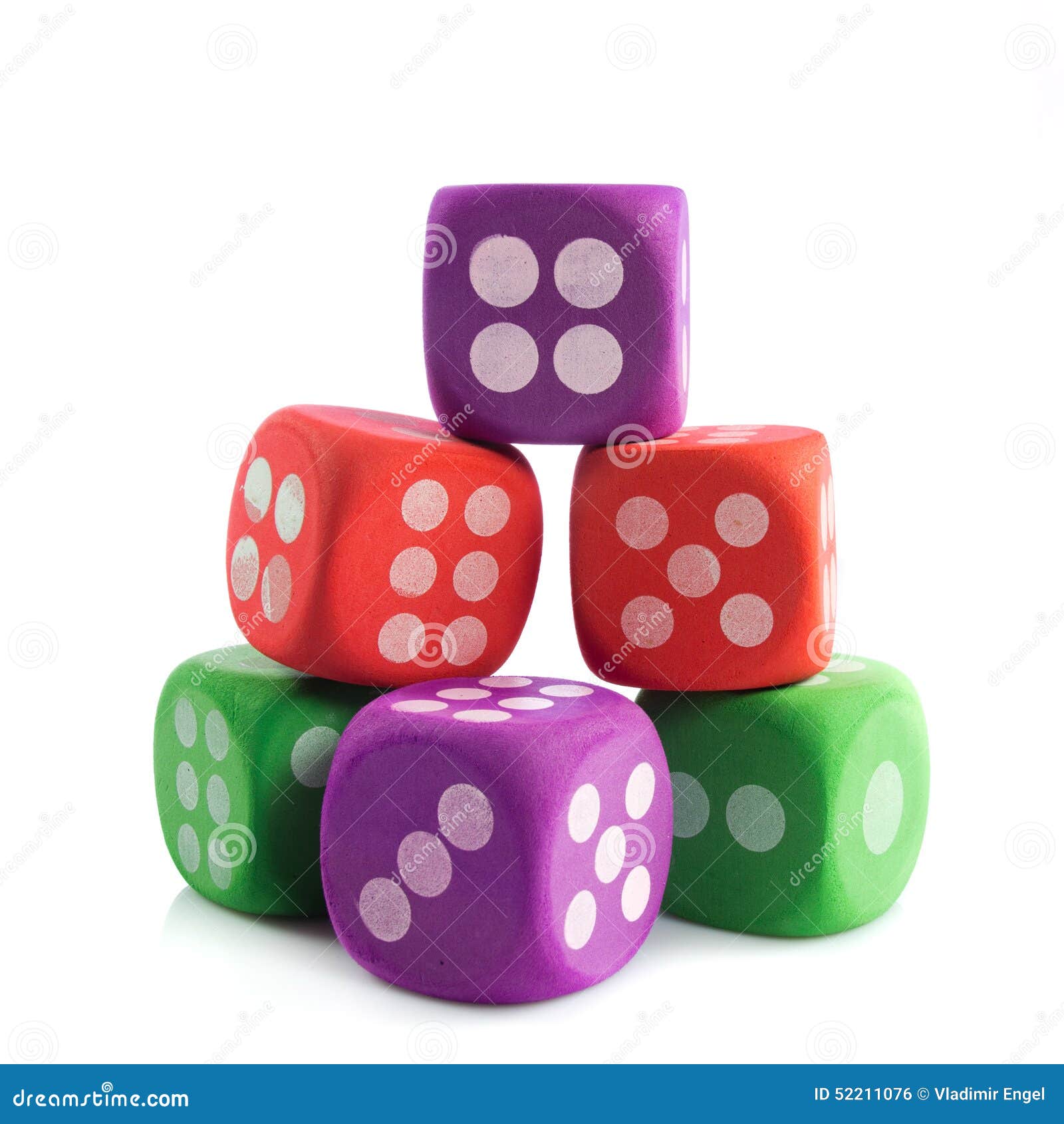 Colorful Cubes Isolated On White Background Game Toys Stock Photo ...