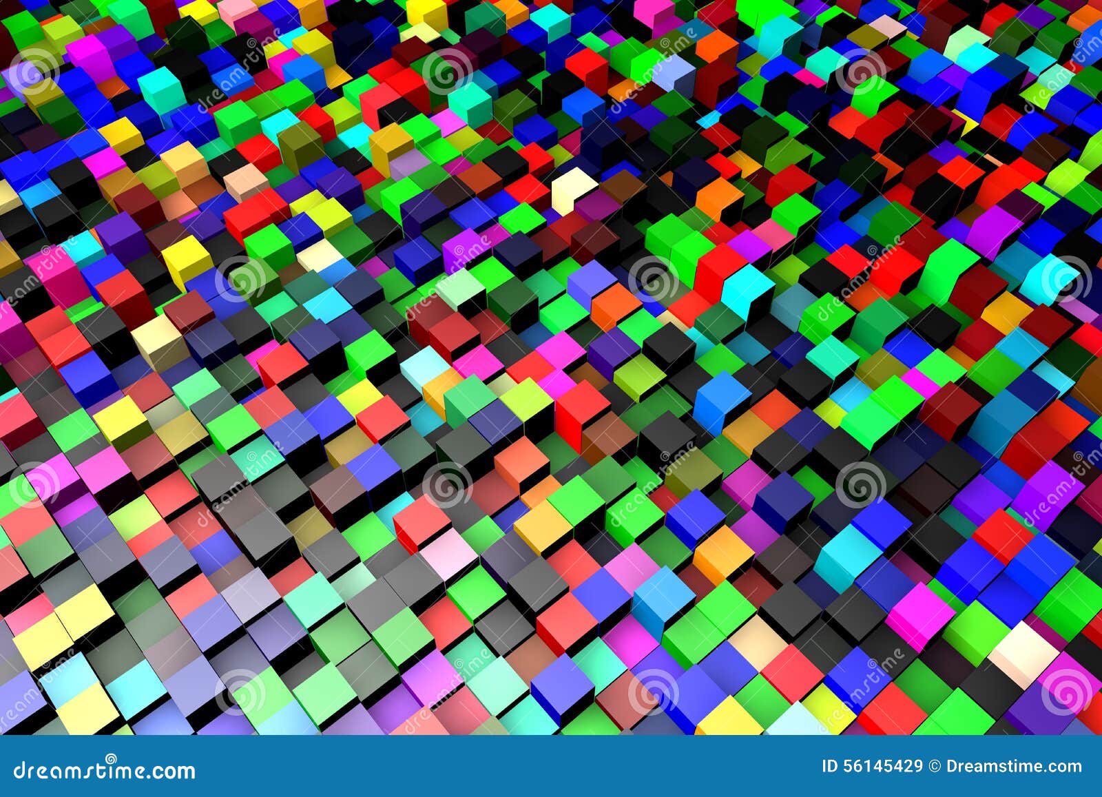 Colorful Cubes Pattern Background Stock Illustration - Illustration of ...