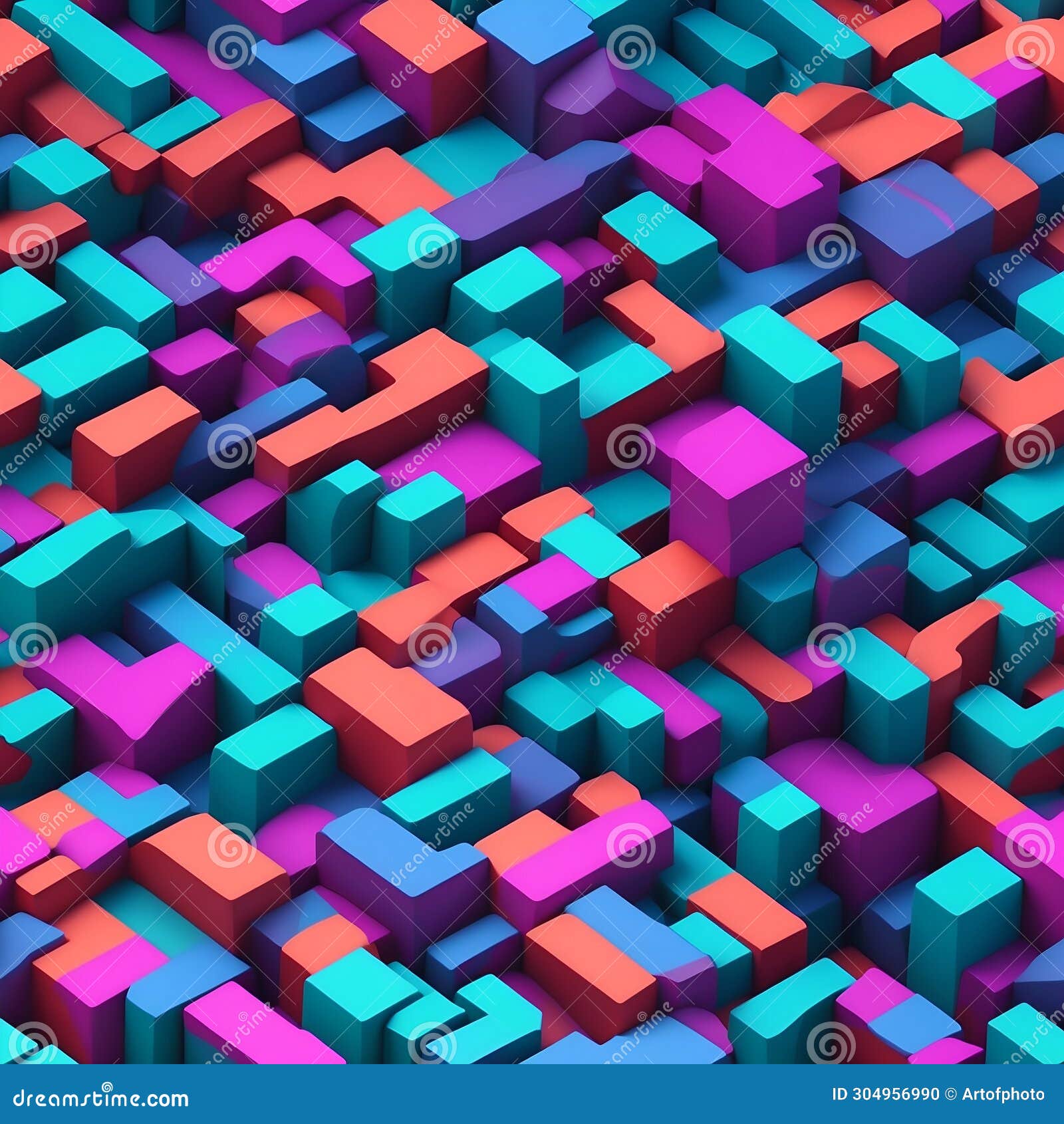Colorful Cubes Pattern in Varied Hues. Generative AI. Stock ... Colorful Cubes Pattern in Varied Hues. Generative AI. Stock ...