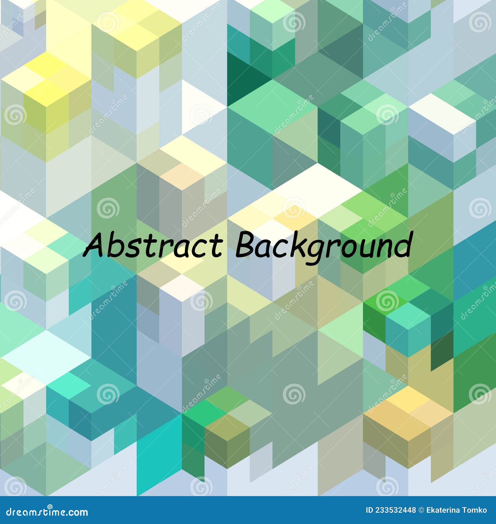 Colorful Cubes Seamless Pattern. Geometric Cubes Pattern. Beautiful ...