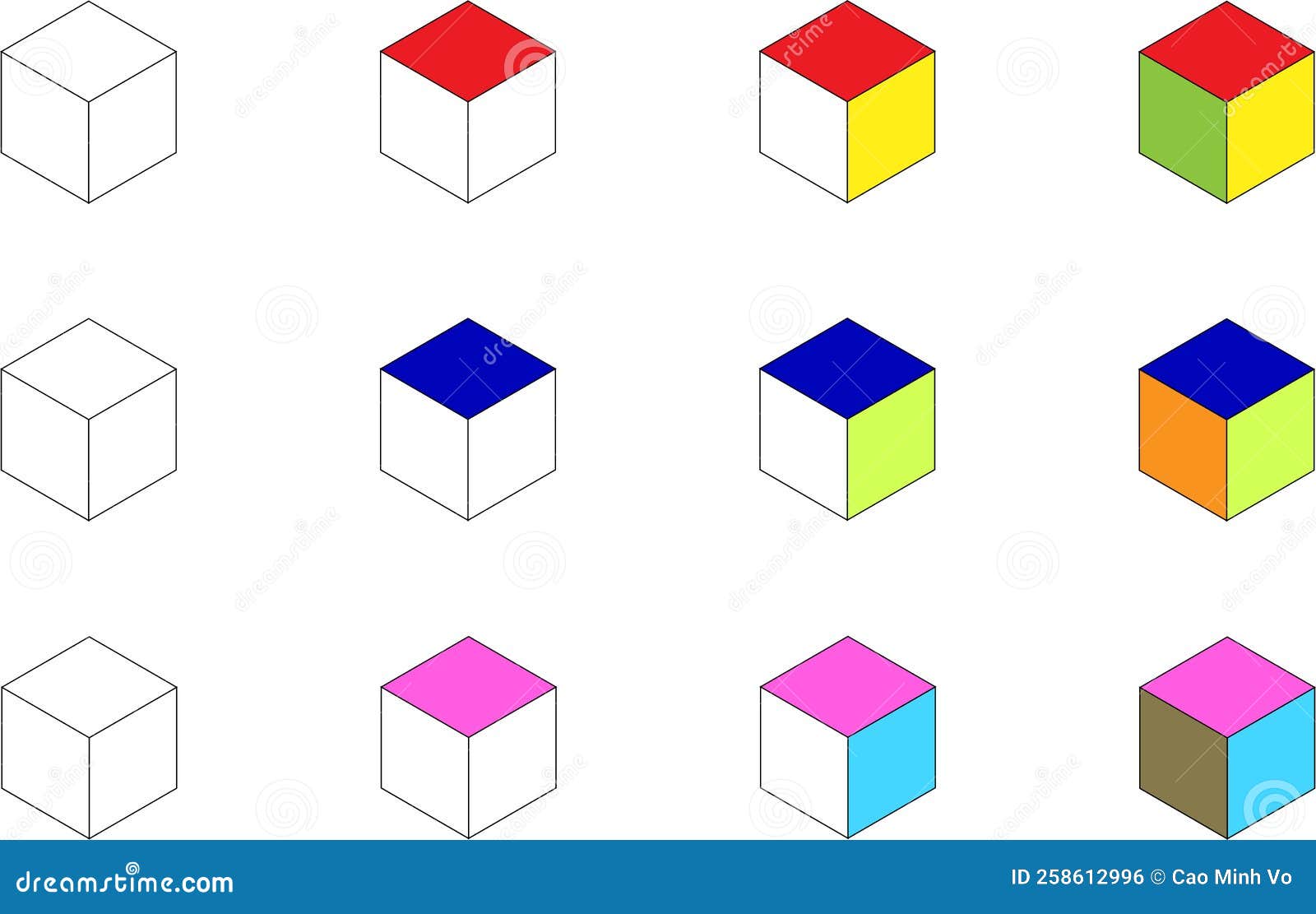 Colorful Cubic - Vector Illustration Stock Illustration - Illustration ...