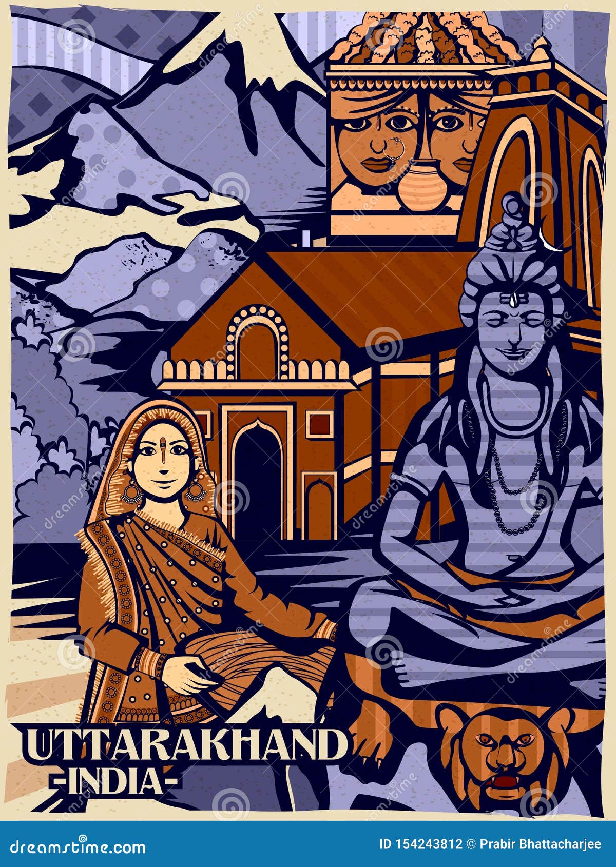 Colorful Cultural Display Of State Chhattisgarh In India Vector ...