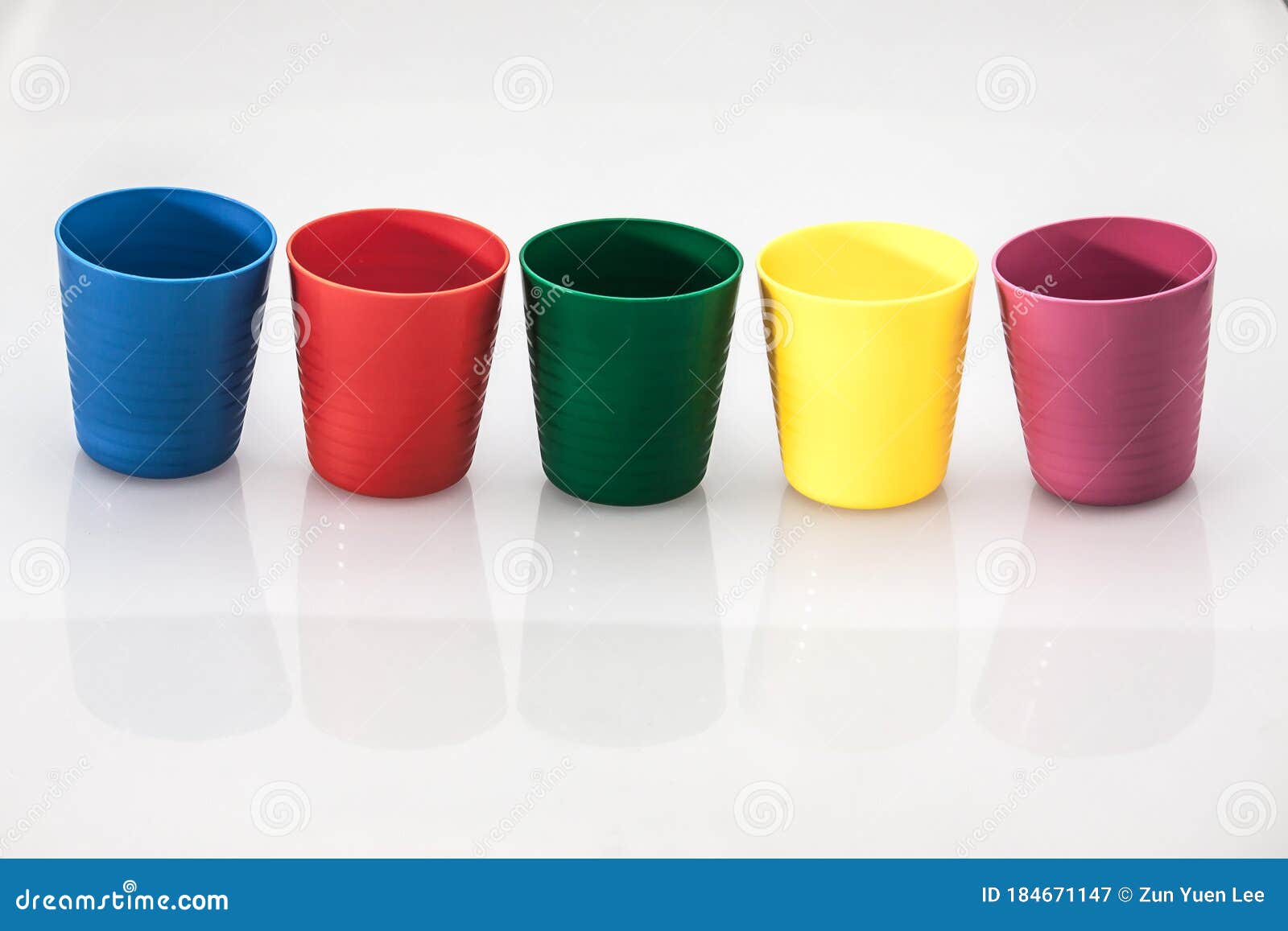 Colorful Cup Isolated Image on White Background Stock Image - Image of ...