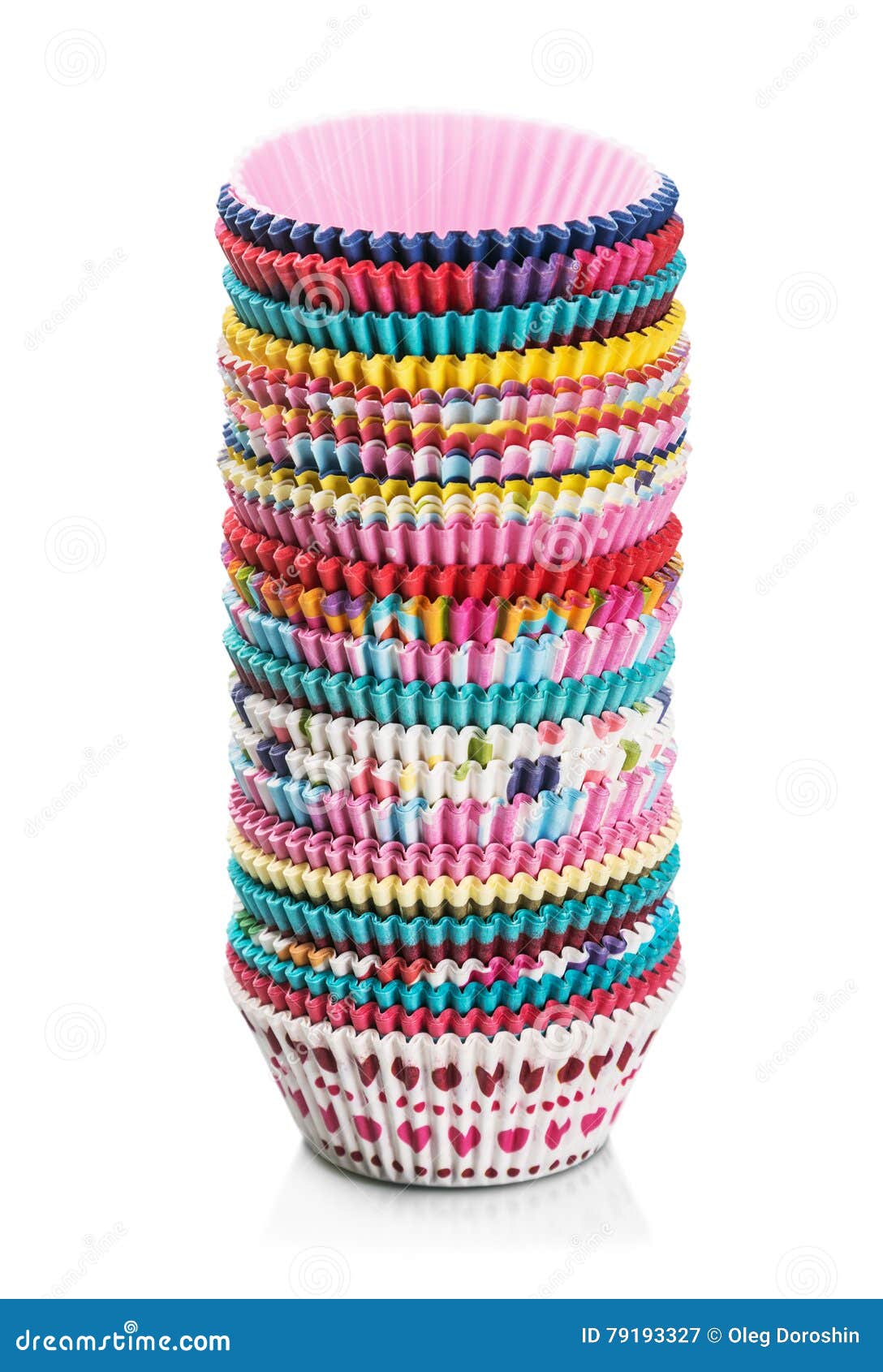 Colorful Cupcakes Paper Packaging Stock Image - Image of celebration ...