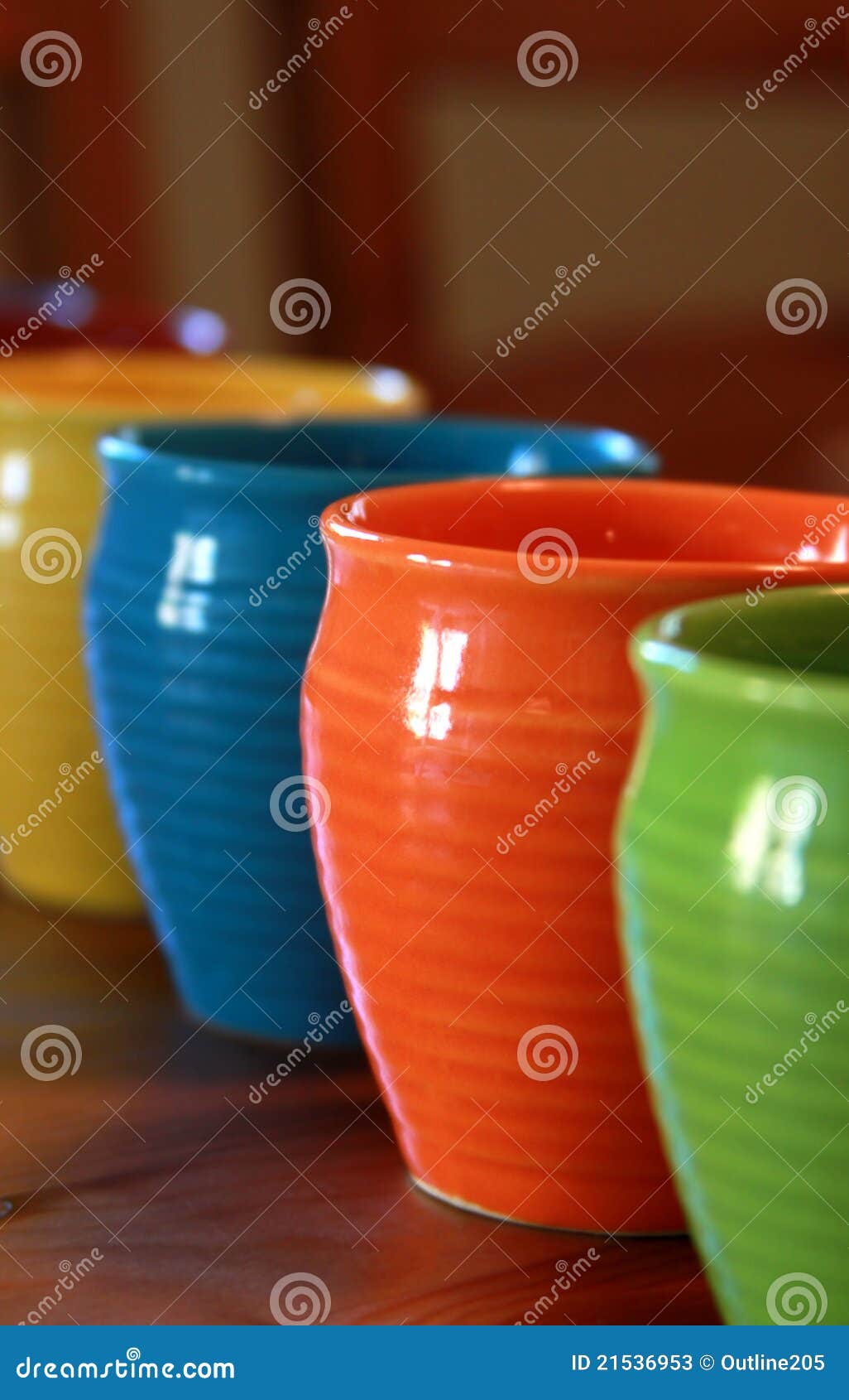 Colorful cups stock image. Image of color, drink, colorful - 21536953