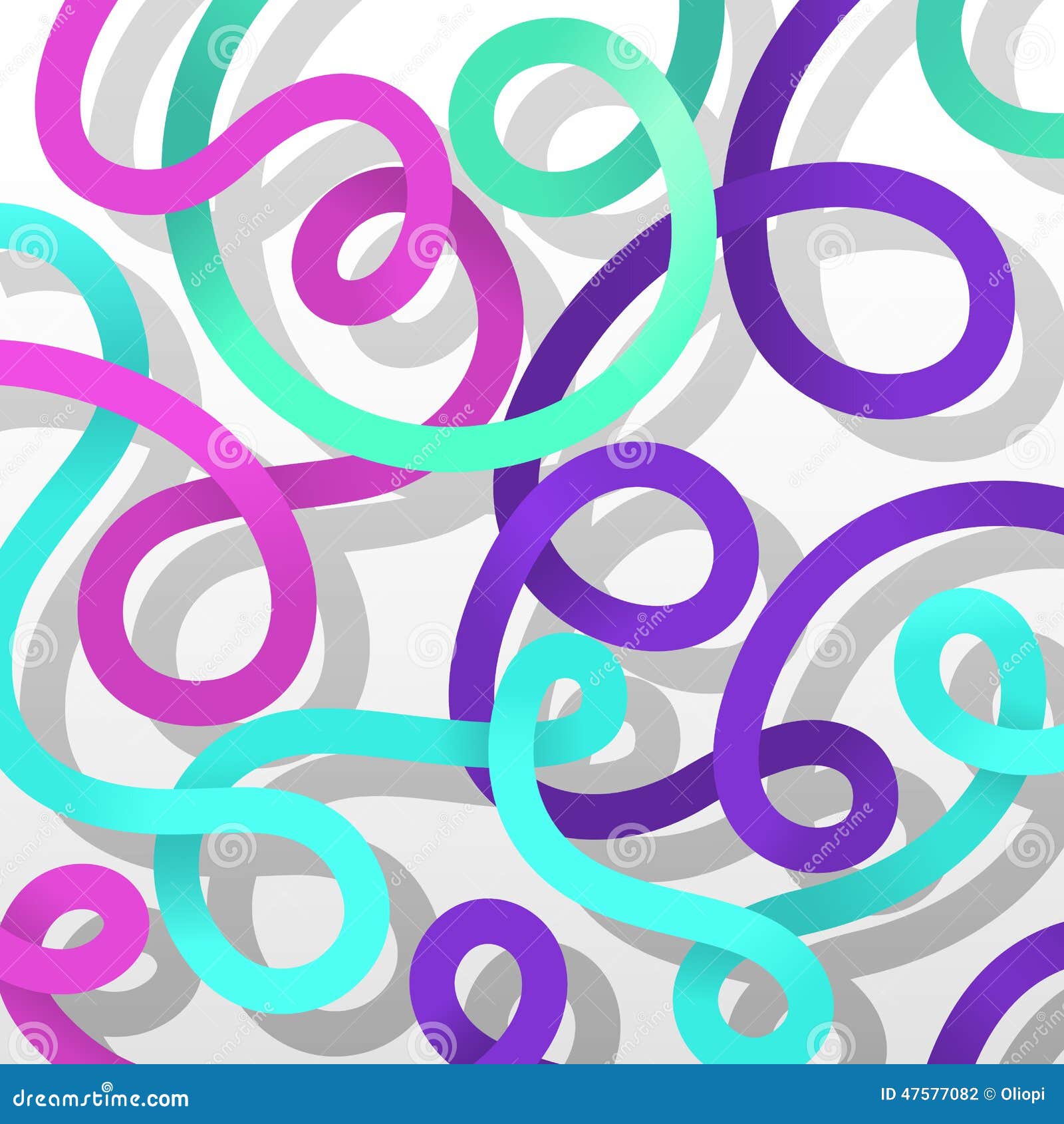 Colorful Curly Background stock illustration. Illustration of path ...