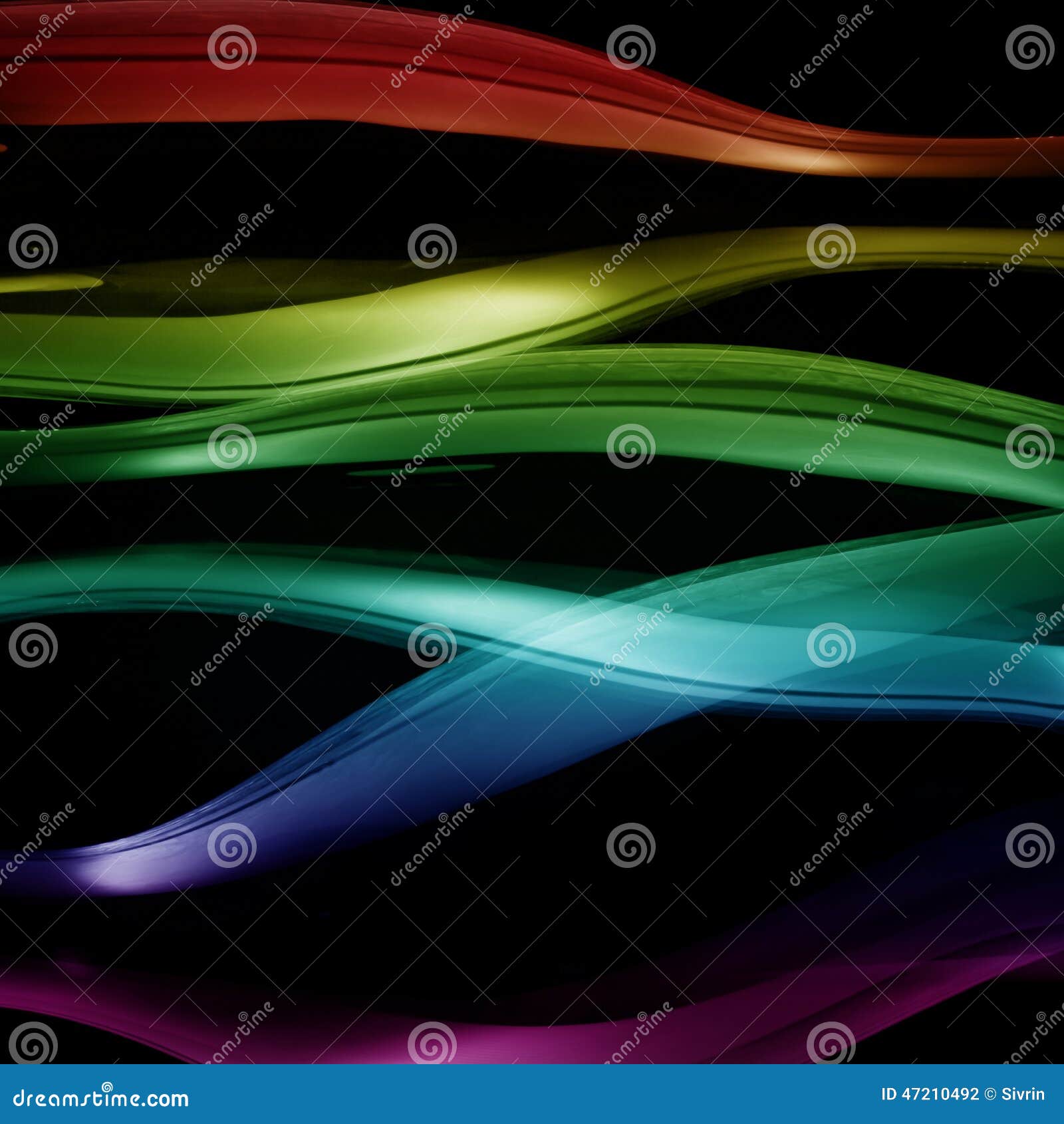 Colorful curve abstract. stock photo. Image of effect - 47210492