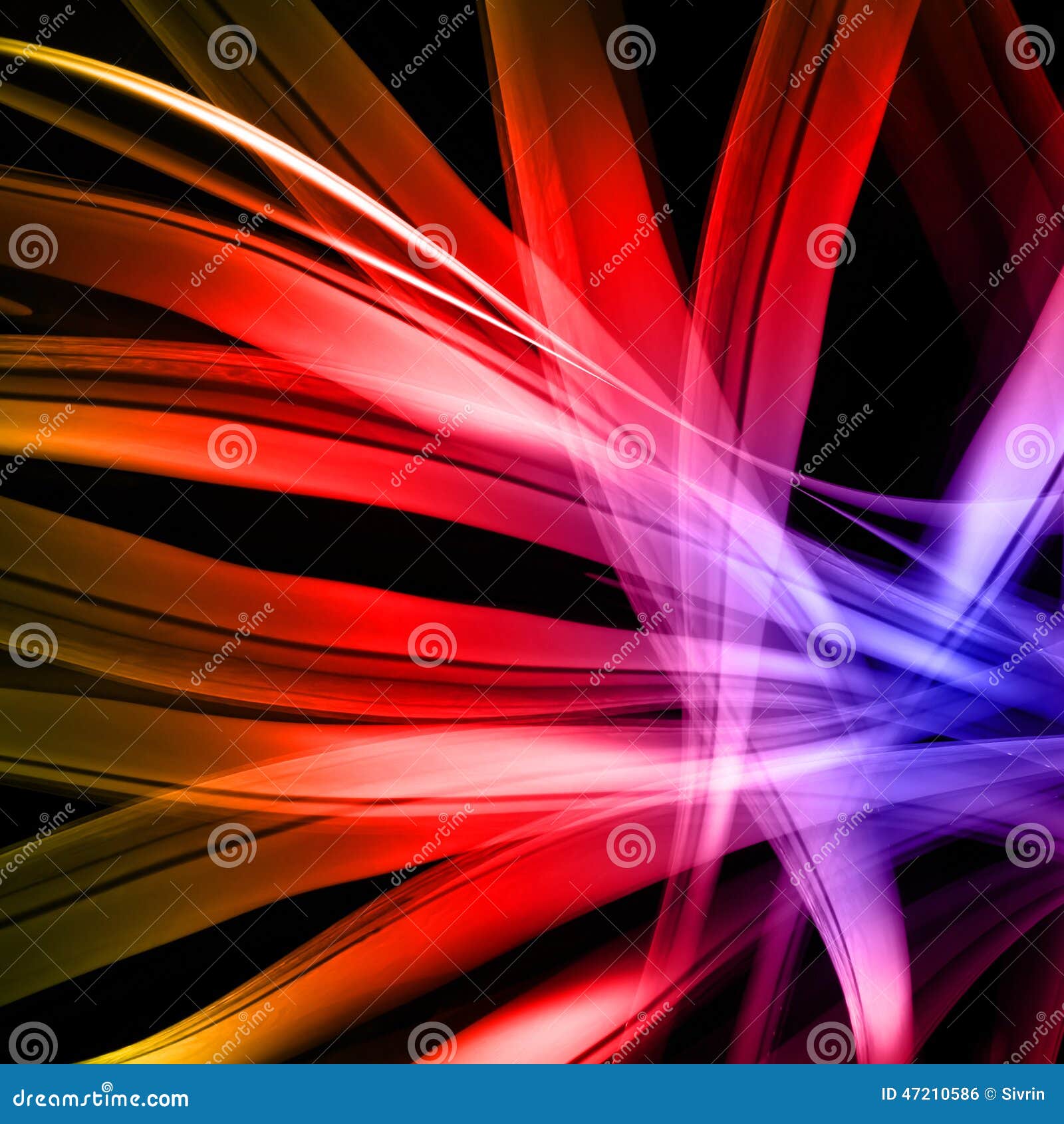 Colorful curve abstract. stock photo. Image of black - 47210586