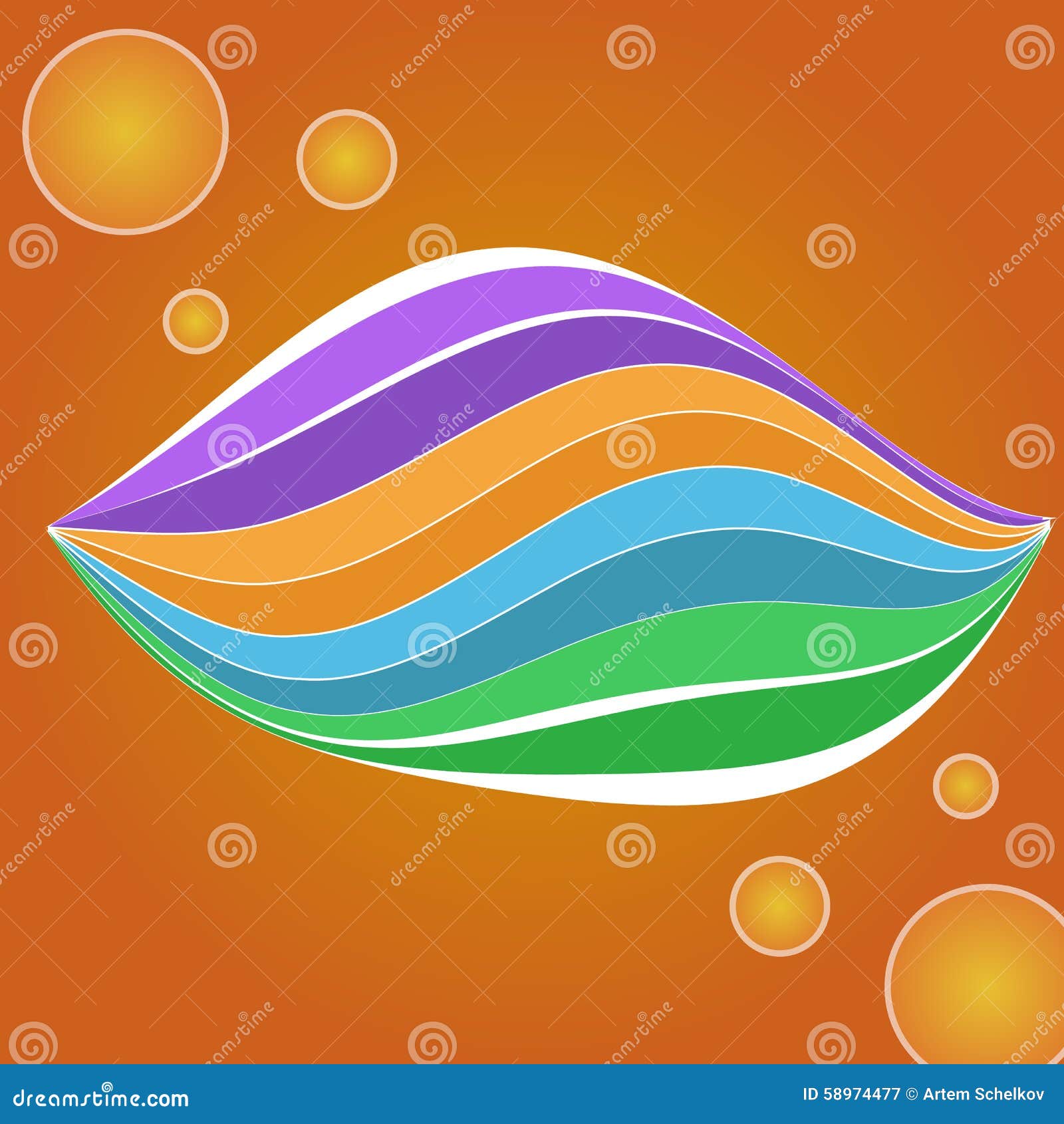 Colorful Curve lines stock illustration. Illustration of blue - 58974477