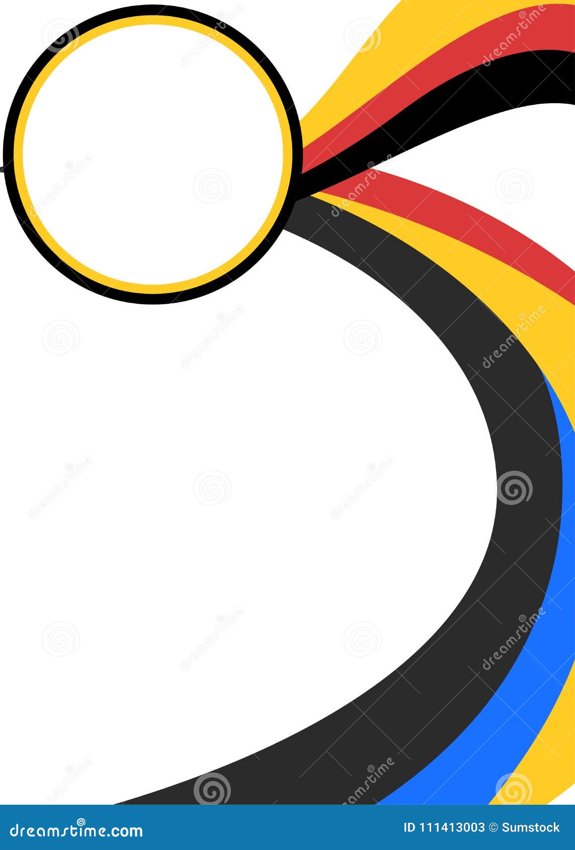 Colorful Curve Shapes Corporate Layout Stock Vector - Illustration of ...