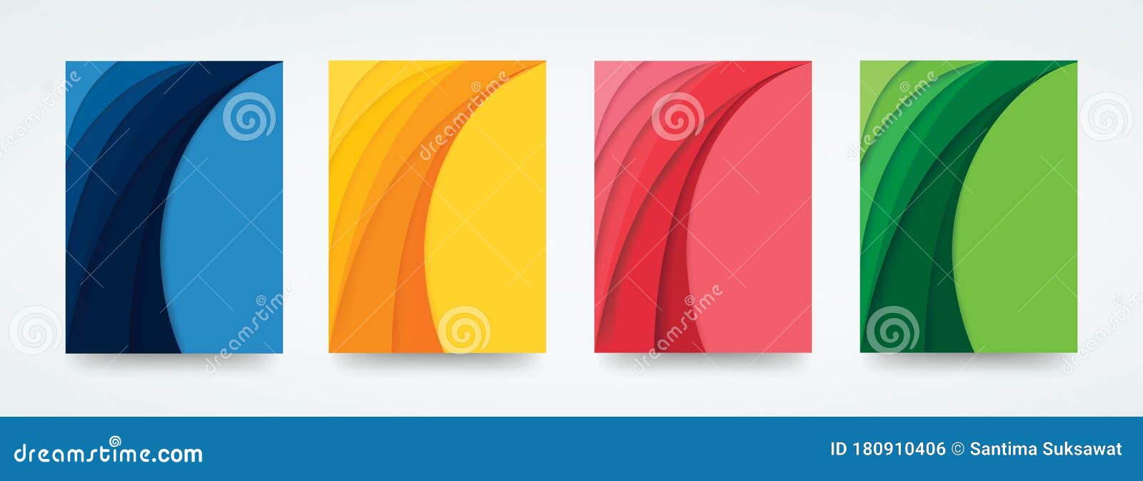 Colorful Curve Template Background Vector Illustration EPS10 Stock ...