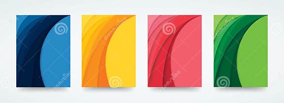 Colorful Curve Template Background Vector Illustration EPS10 Stock ...