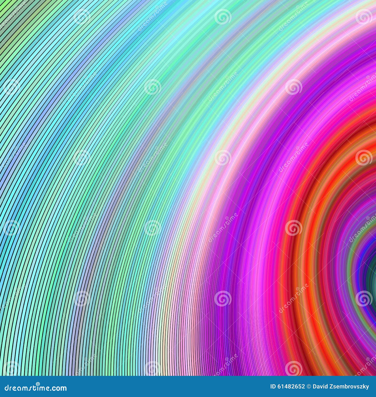 Colorful Curved Line Background Stock Vector - Illustration of pattern ...