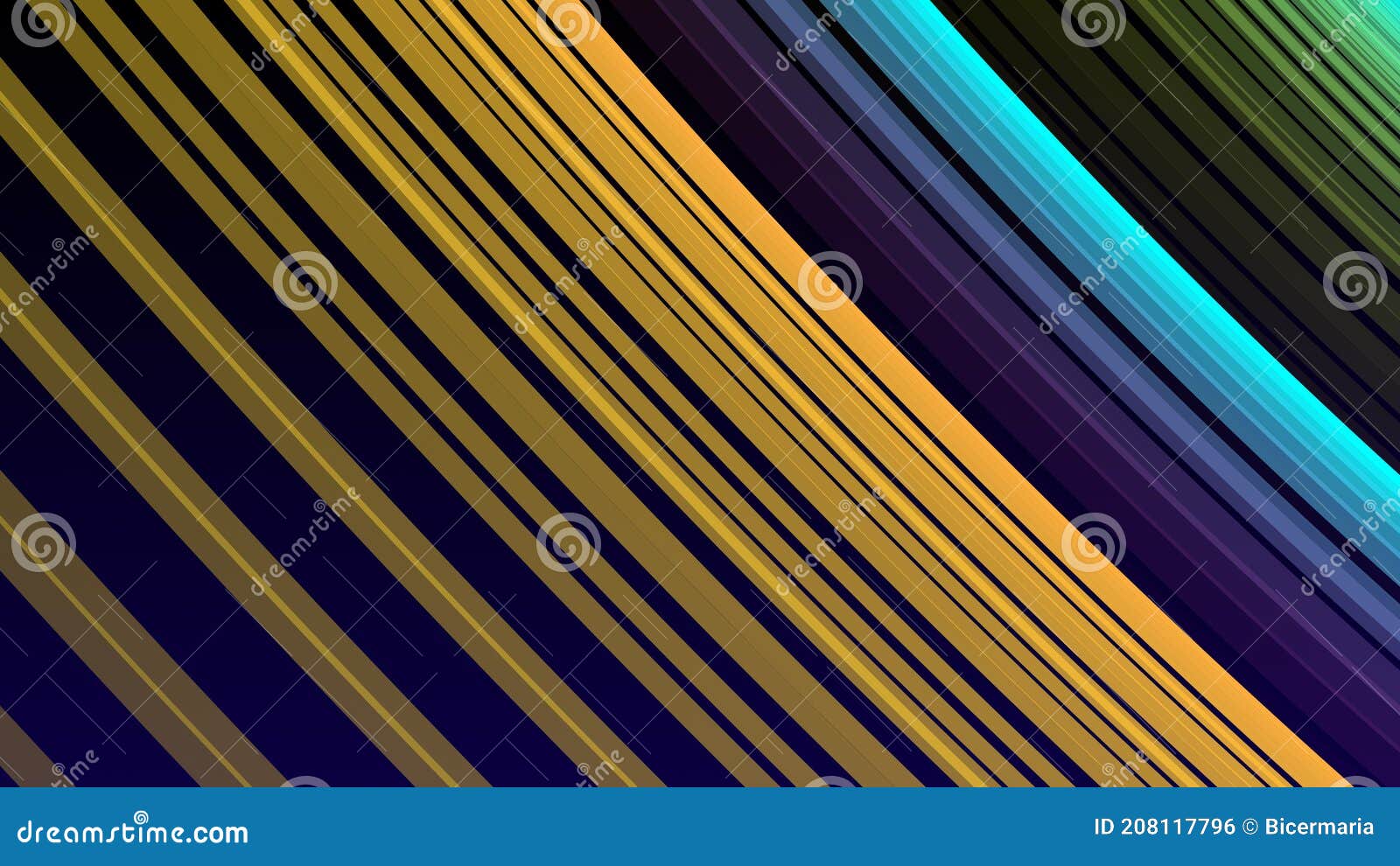 Colorful Curved Lines on Abstract Background Illustration. Stock ...