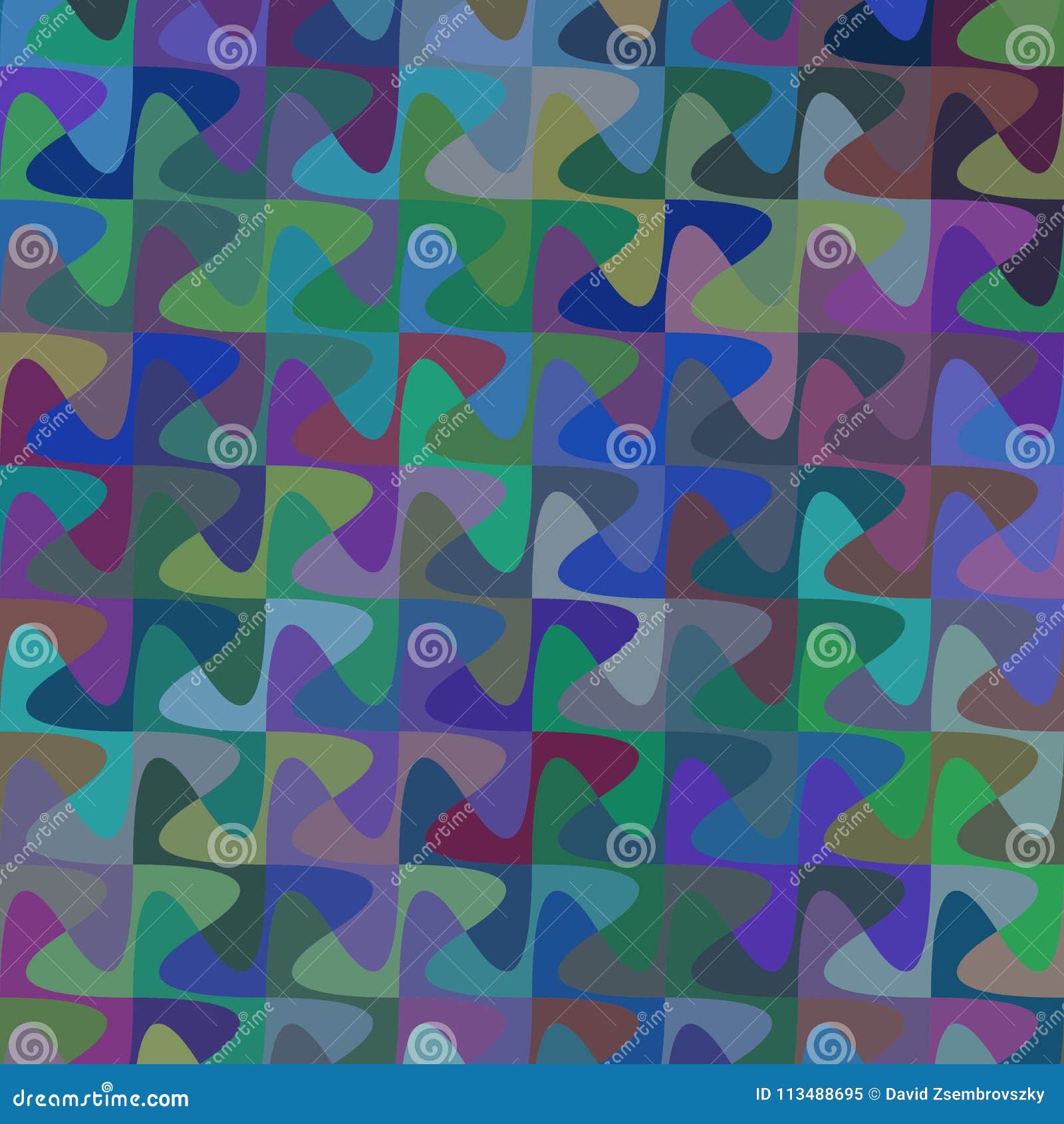 Colorful Shape Puzzle Pattern Background Design Stock Vector ...