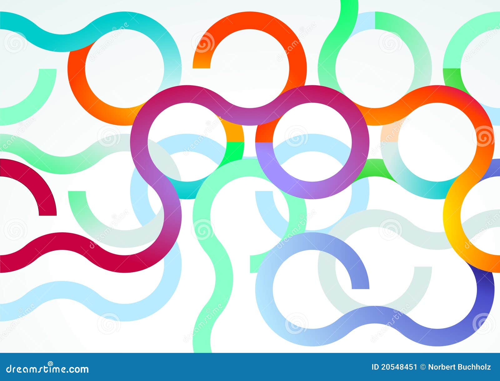 Colorful curves abstract stock vector. Illustration of curly - 20548451