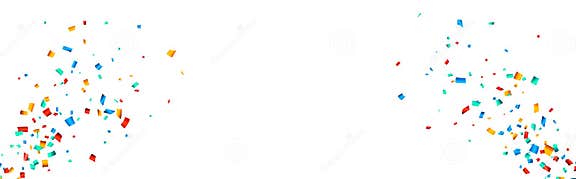 Colorful Cut Out Ribbon Exploding Confetti Stock Vector - Illustration ...