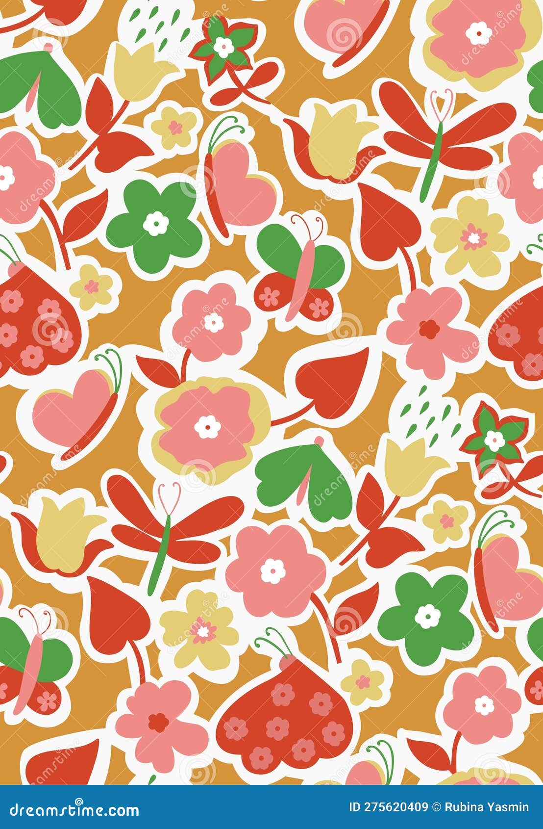 Colorful Cut Out Seamless Pattern Stock Vector - Illustration of ...