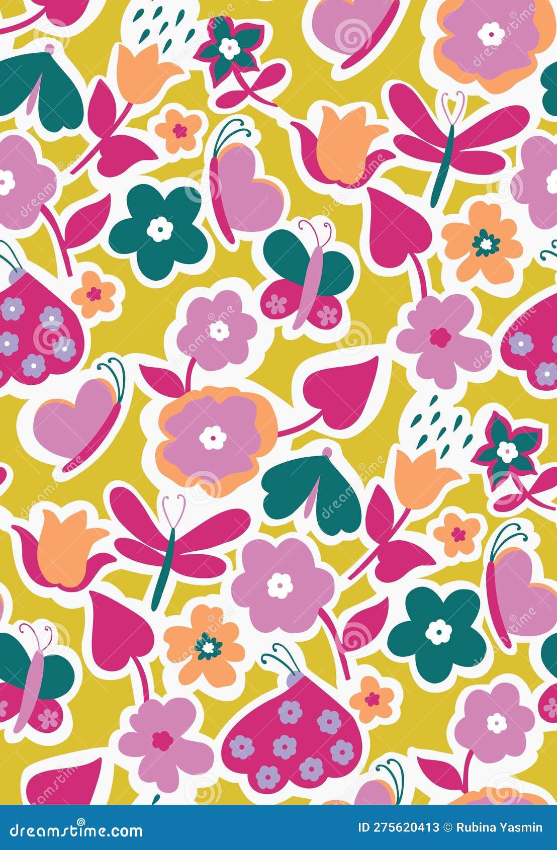 Colorful Cut Out Seamless Pattern Stock Vector - Illustration of file ...