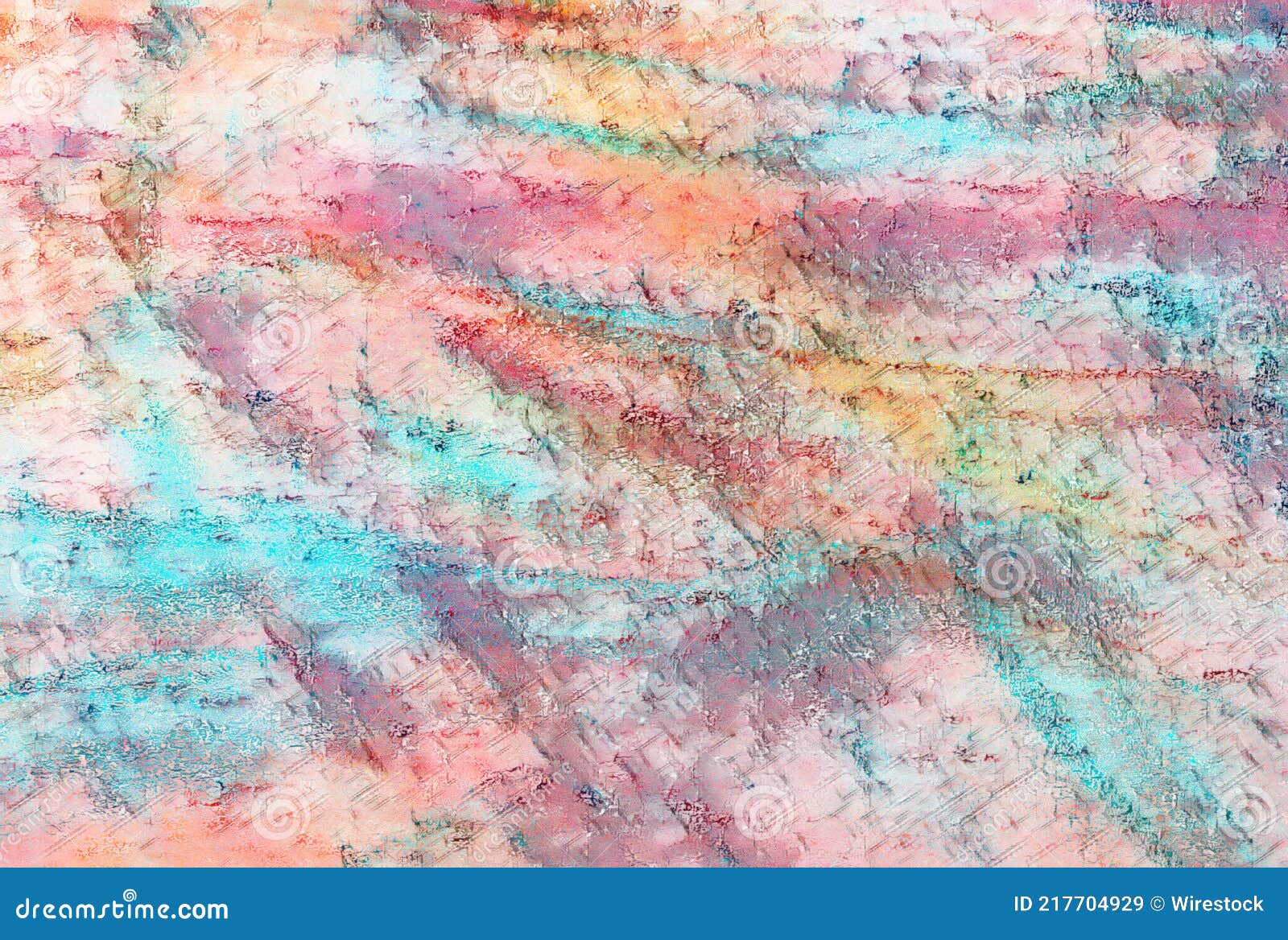 Colorful 2D Abstract Illustration of Distorted Lines and Patches Stock ...