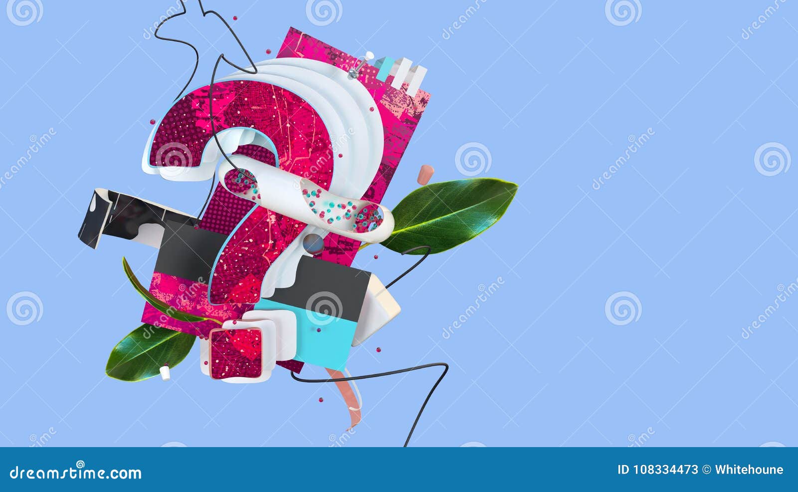 Stylized Question Marks On A Gradient Background, Representing Thought ...