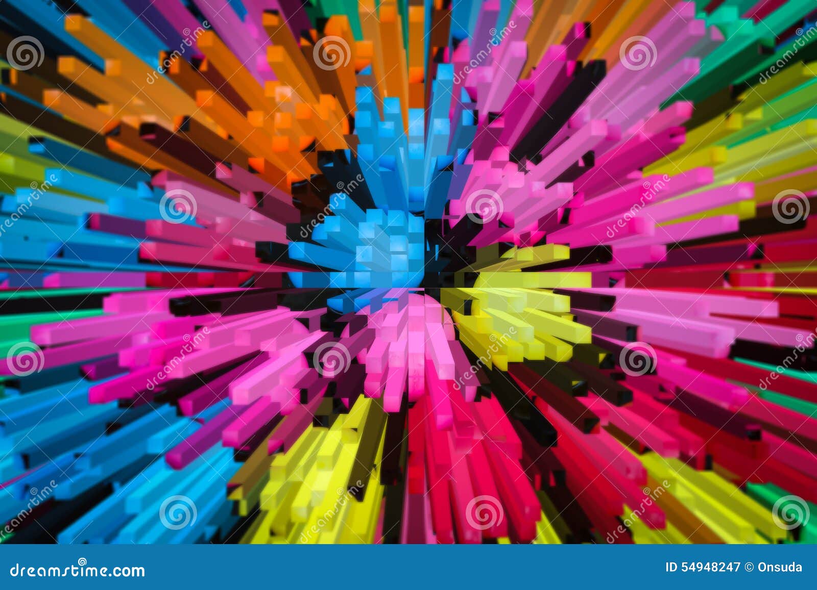 Colorful 3D background stock illustration. Illustration of square ...