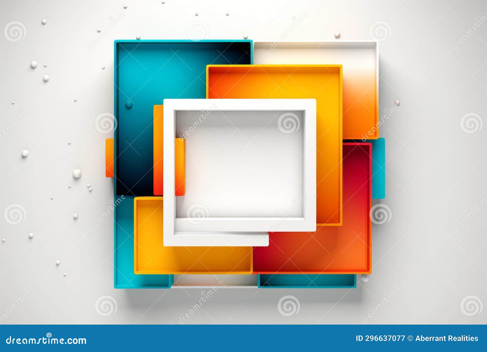 Colorful 3d Cube Background with Empty Space for Text Stock ...