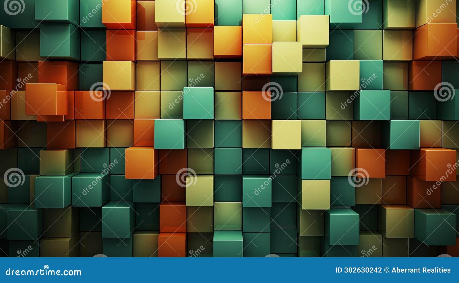 Colorful 3d Cubes Wallpaper Hd Wallpapers Stock Illustration ...