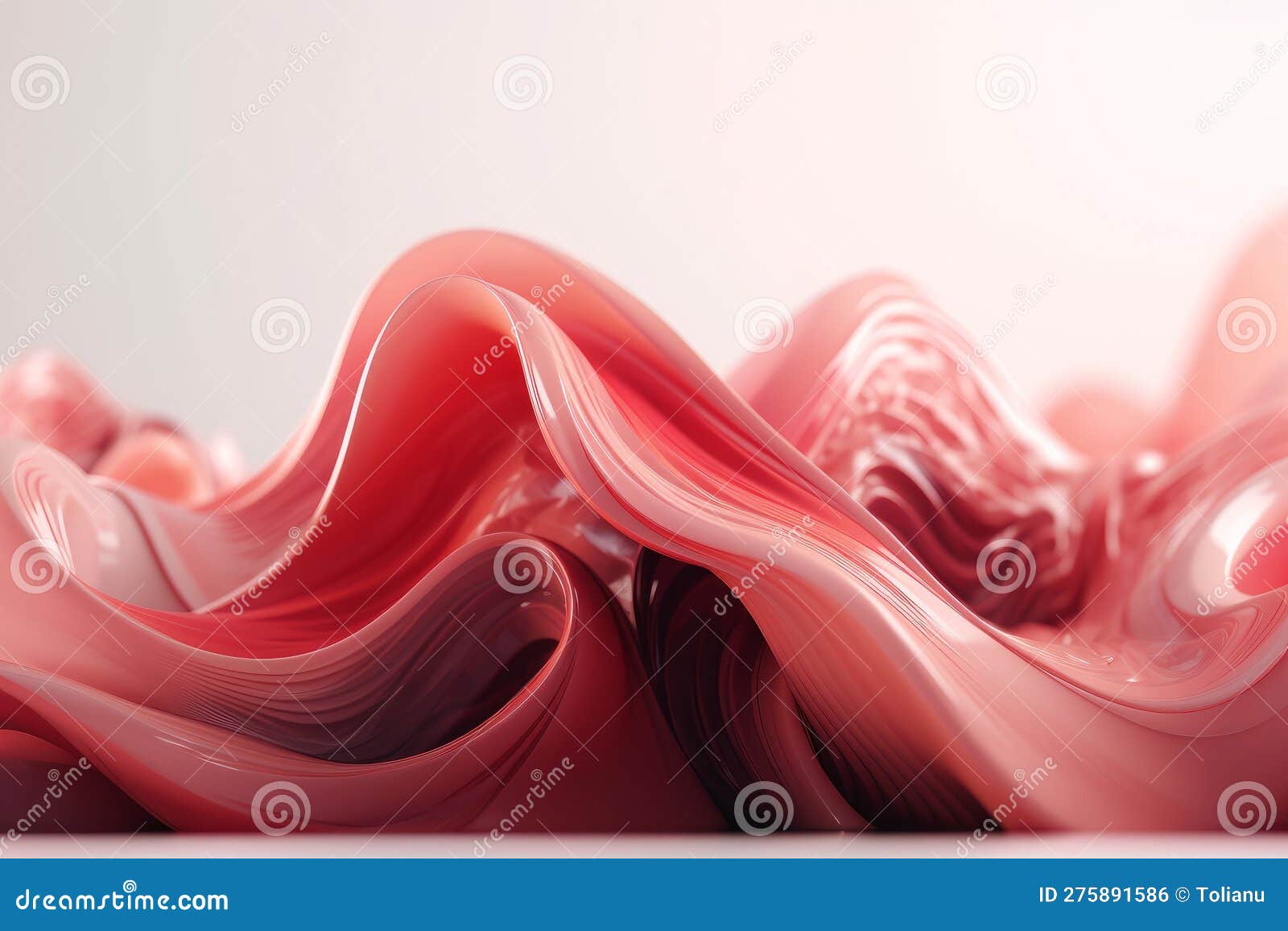 Vibrant Waves: Modern Industrial Design in 3D Render Stock Illustration ...