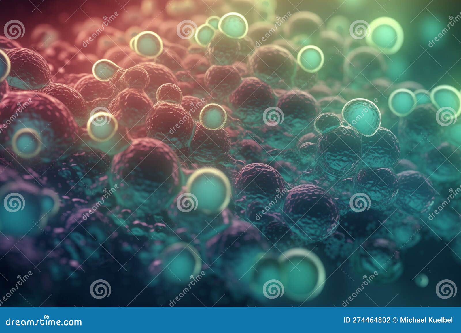 Colorful 3D Illustration of Biochemical Process of Cellular Respiration ...