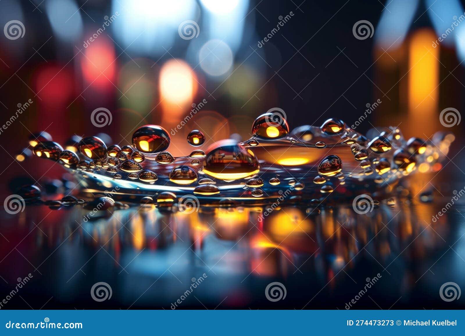 Colorful 3D Illustration of Dissolution Process in Action Stock ...