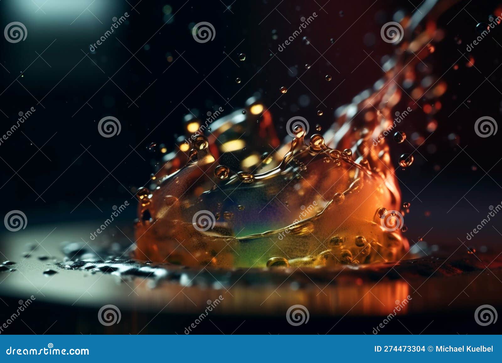 Colorful 3D Illustration of Dissolution Process in Action Stock ...