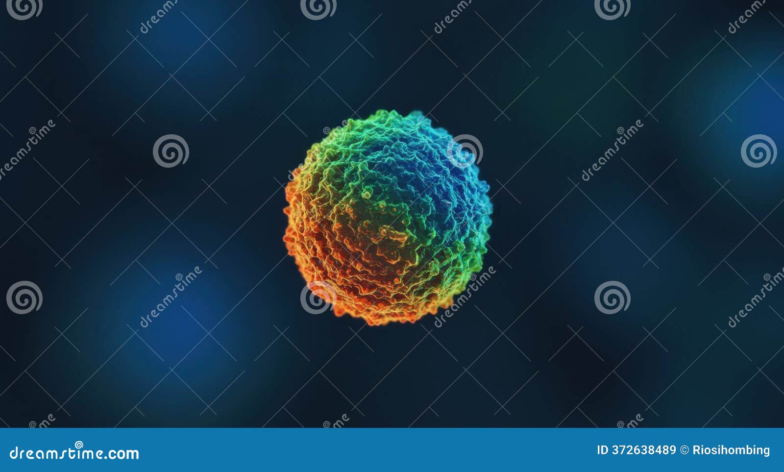 A Microscopic Rendering Of Protein Synthesis Inside A Cell, With ...