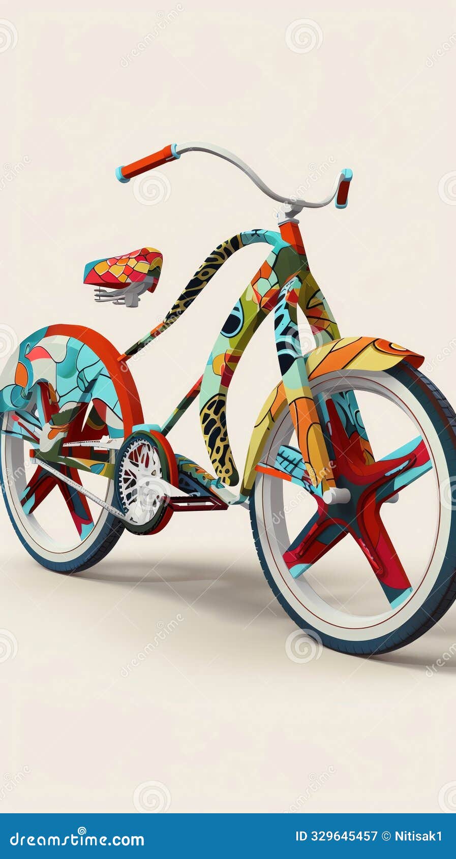 28 Colorful 3D Model of a Bicycle Icon in an Illustrated Style Stock ...