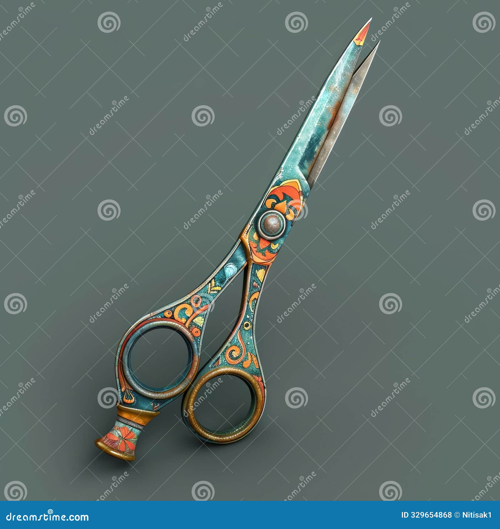 88 Colorful 3D Model Of A Scissors Icon In An Illustrated Style Stock ...