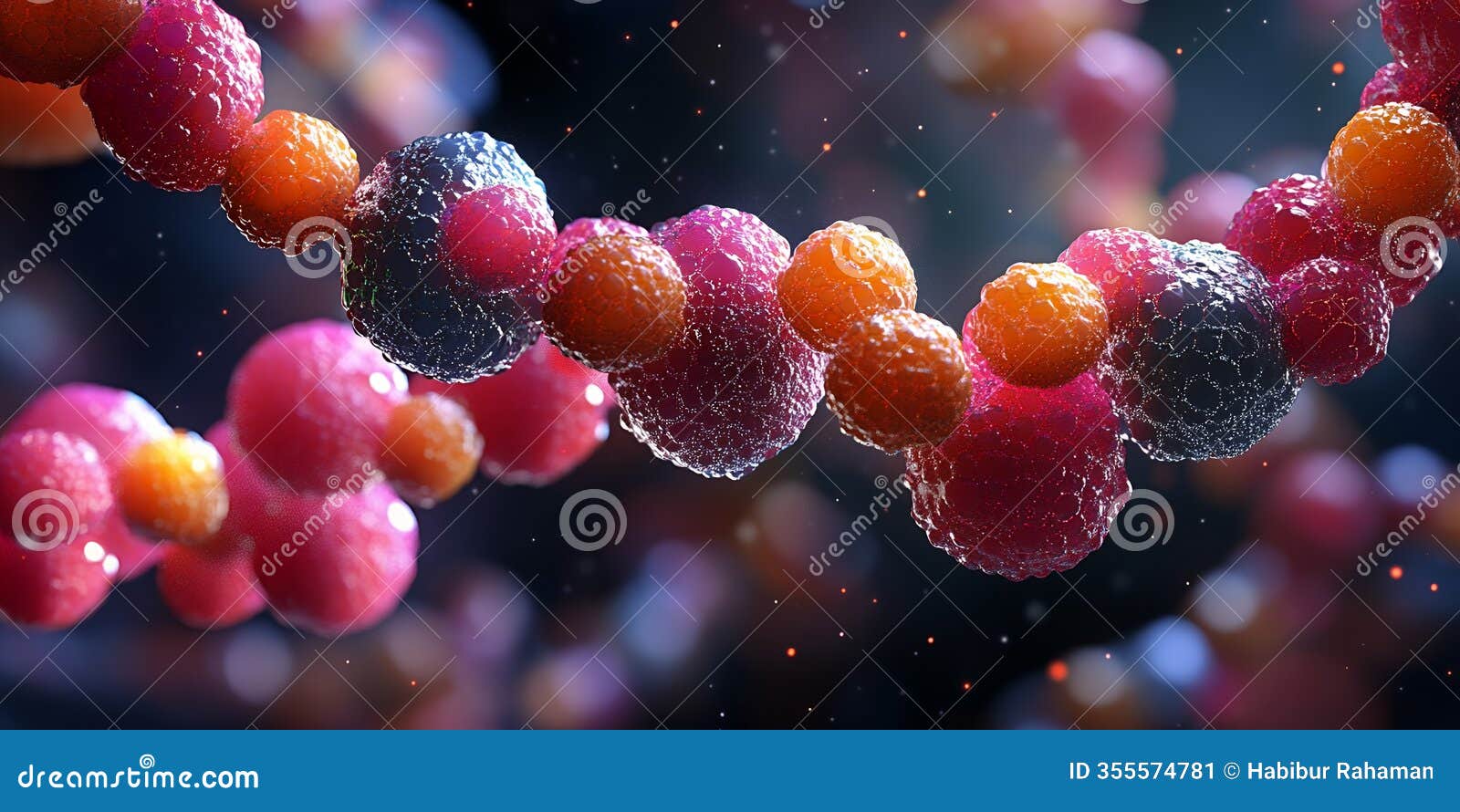 Microscopic Cells. Tissue Under The Microscope. Scientific Medical ...