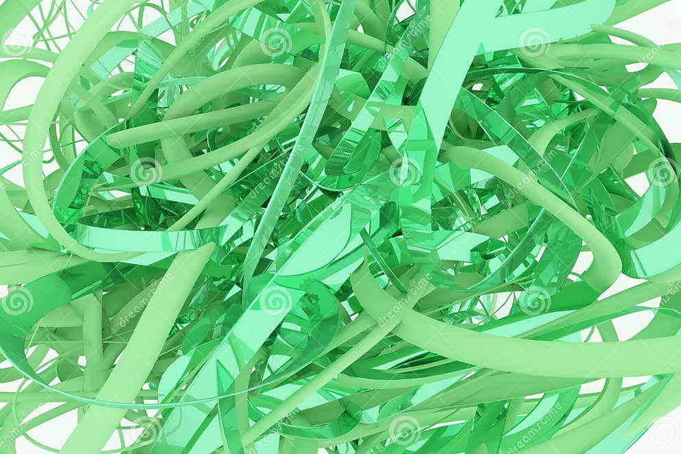 Colorful 3D Rendering. Background Abstract CGI Composition, Bunch of ...